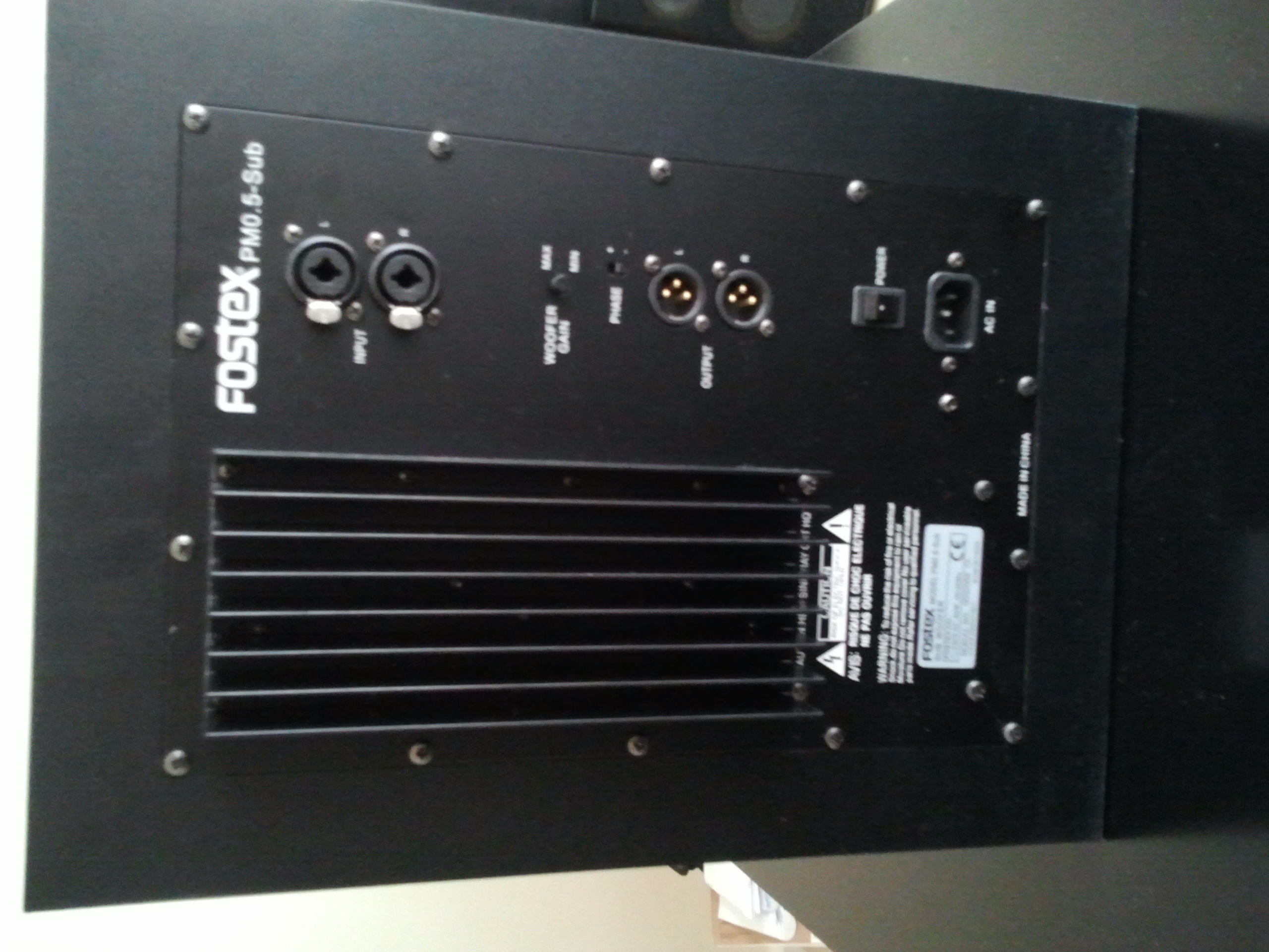 PM0.5-SUB - Fostex PM0.5-Sub - Audiofanzine PM0.5-SUB - Fostex PM0.5-Sub - Audiofanzine