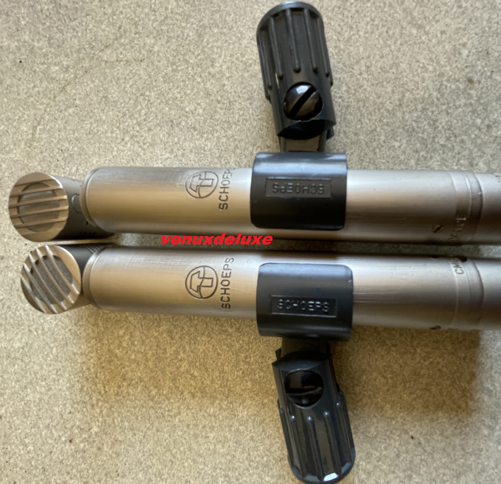 schoeps appairés cmc-3-U 48 volts fantôme + cages + pinces + boites ...