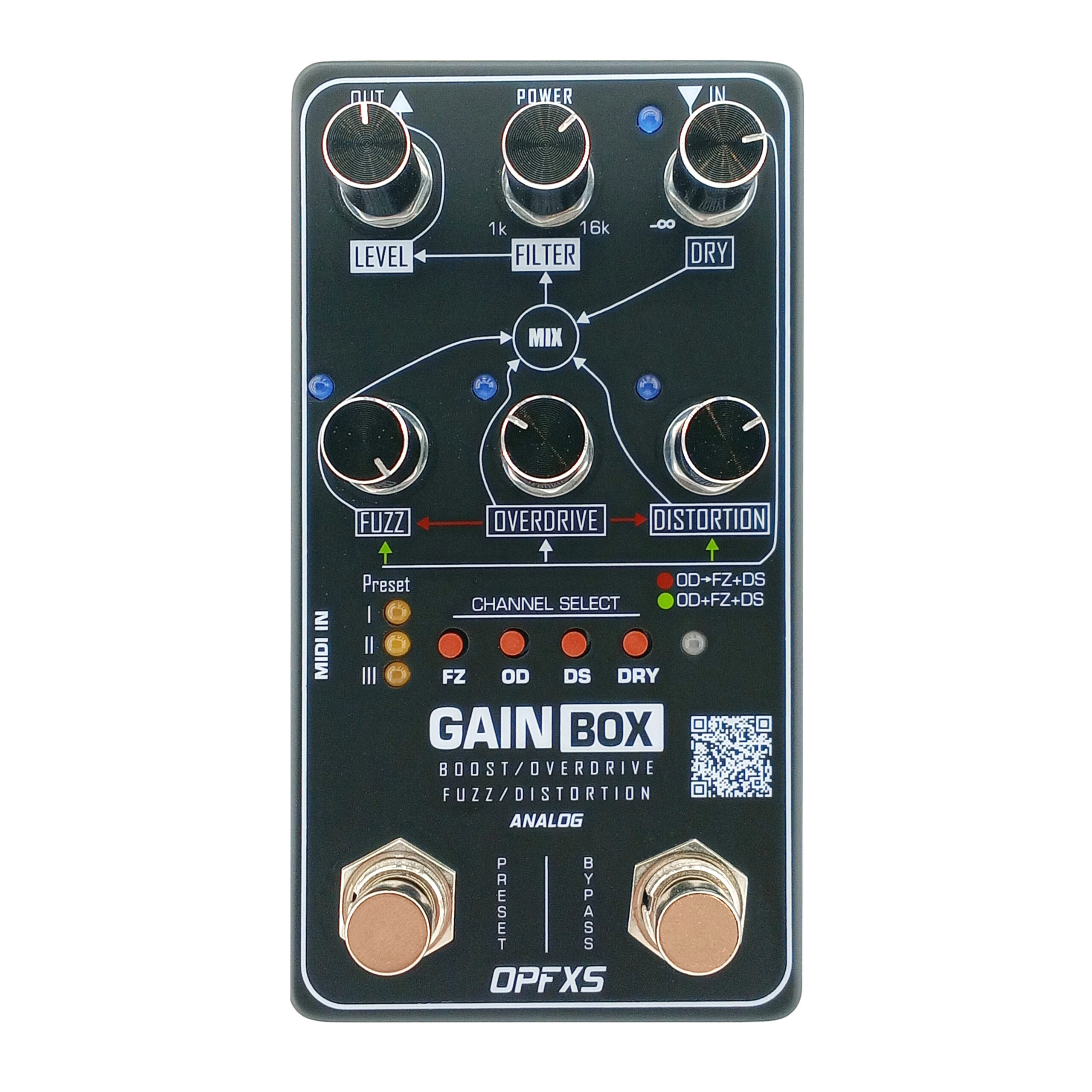 OPFXS présente la Gain Box, sa pédale de saturation analogique à ...