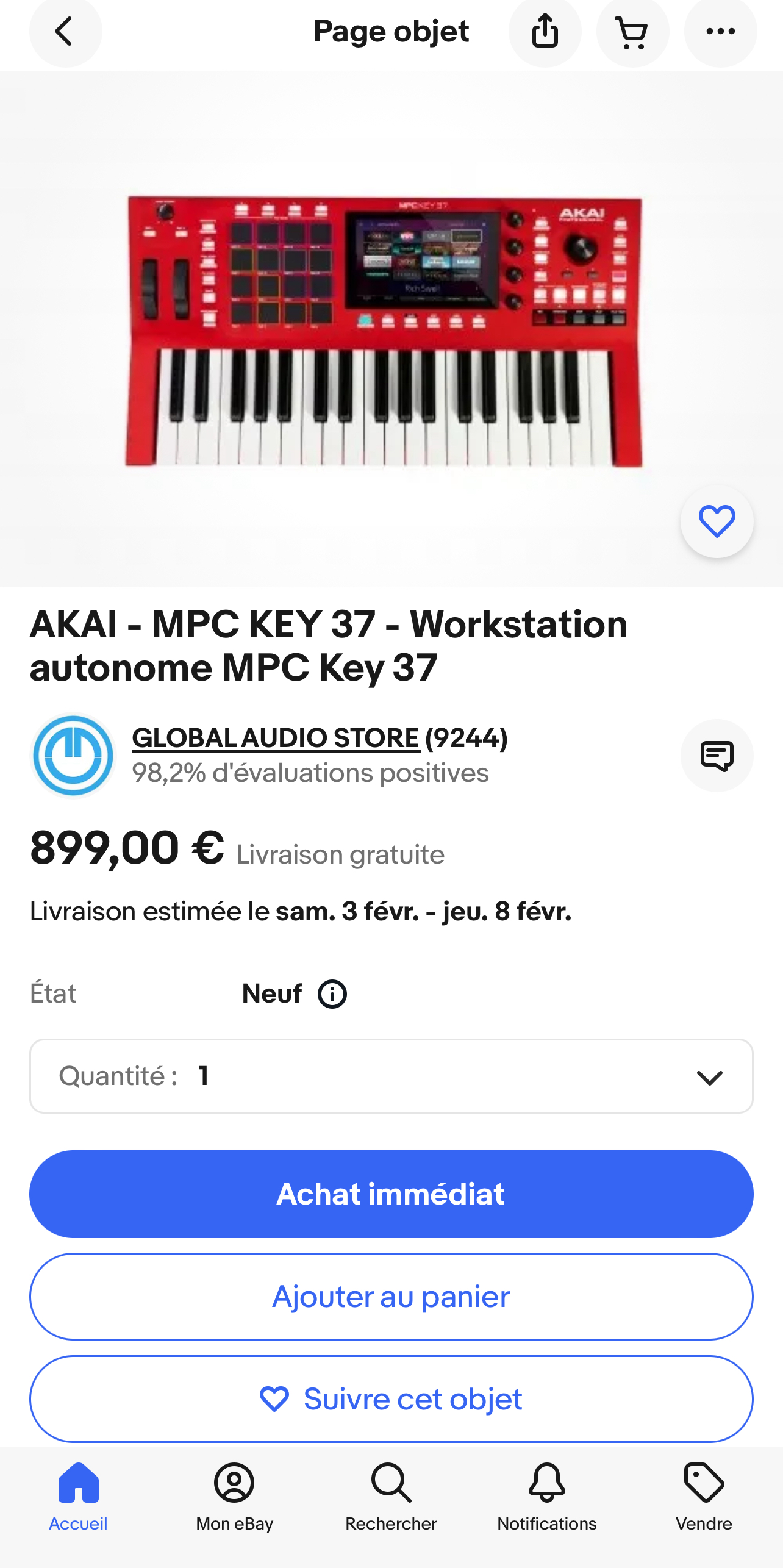 MPC Key 37 - Akai Professional MPC Key 37 - Audiofanzine