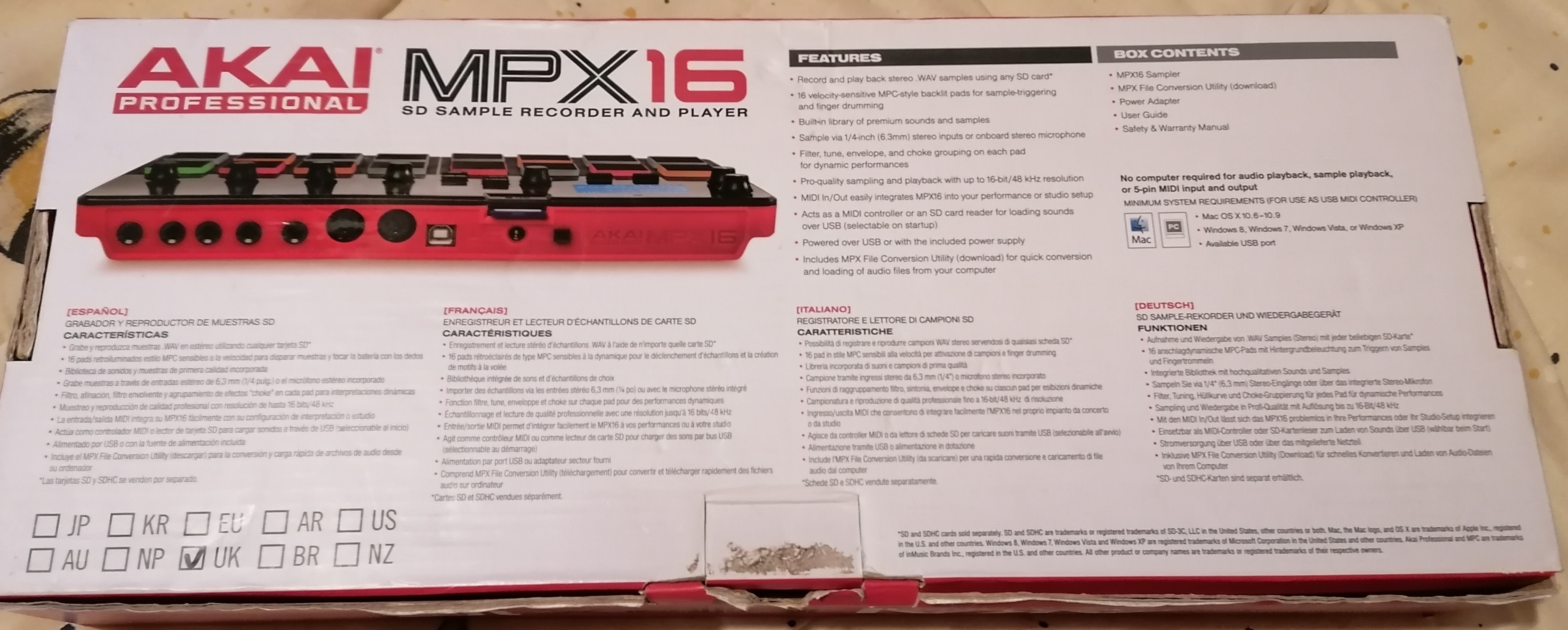 MPX16 - Akai Professional MPX16 - Audiofanzine