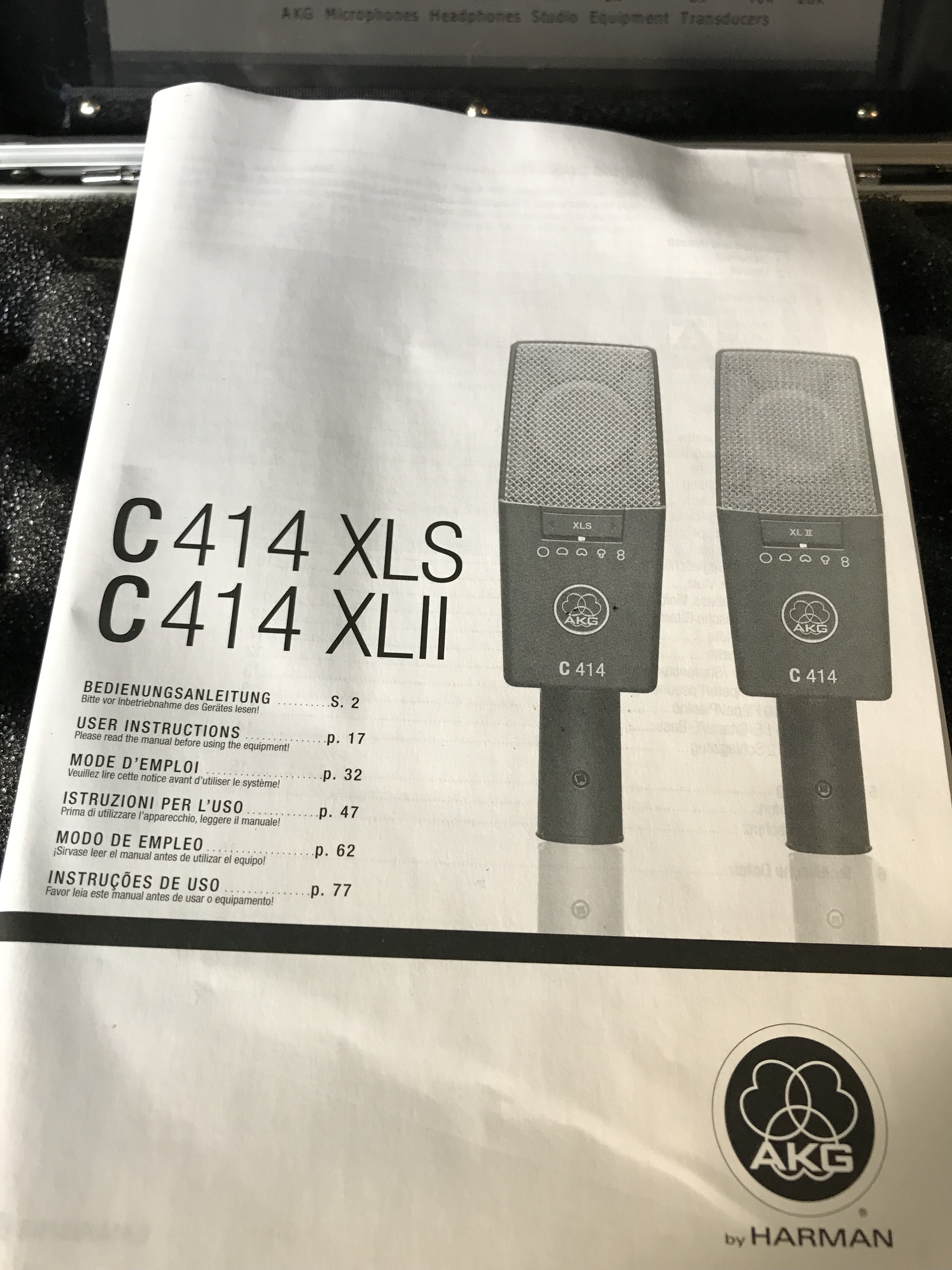 C 414 B-XLS - AKG C 414 B-XLS - Audiofanzine