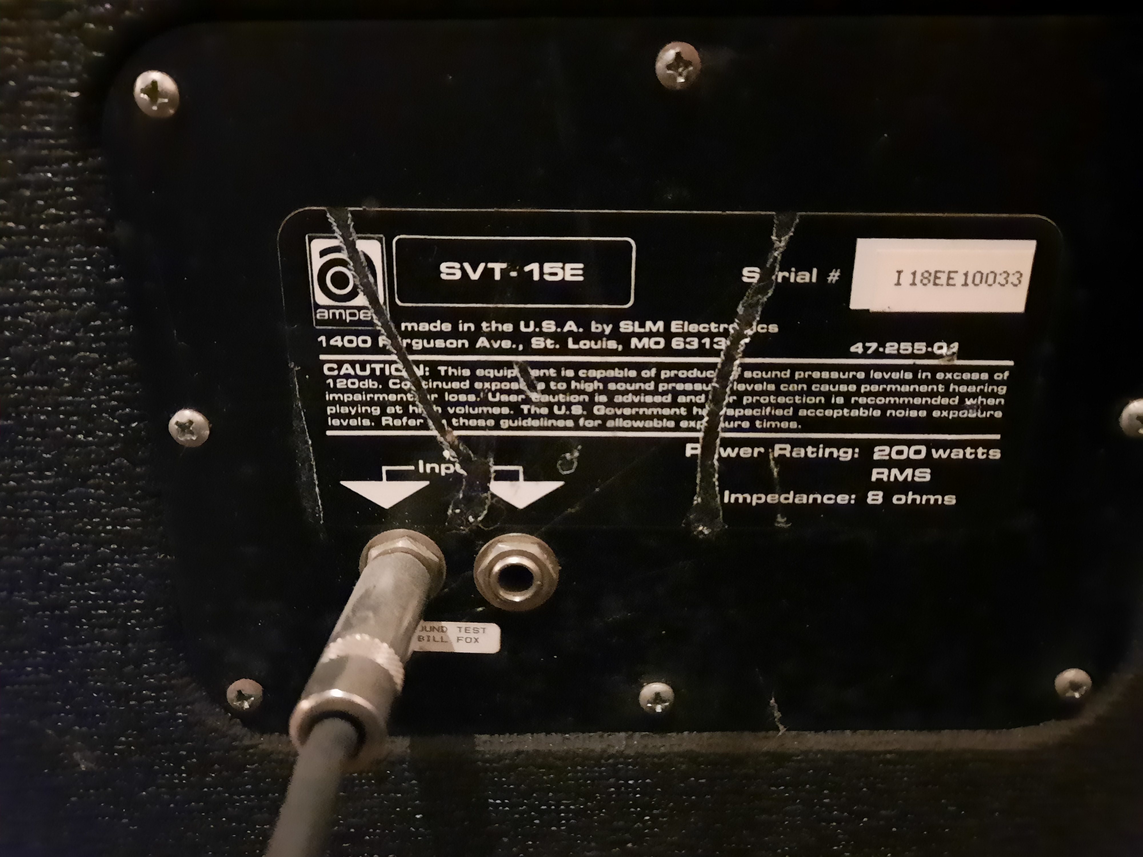 SVT-15E - Ampeg SVT-15E - Audiofanzine
