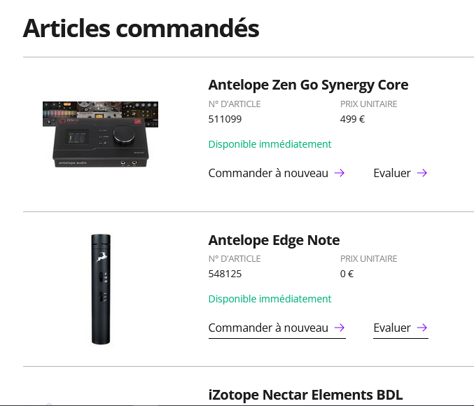 Edge Note - Antelope Audio Edge Note - Audiofanzine