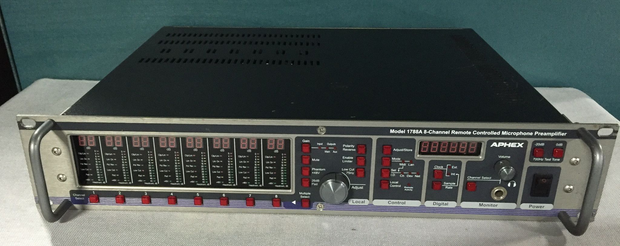 1788A EIGHT CHANNEL REMOTE CONTROLLED MICROPHONE PREAMPLIFIER ...