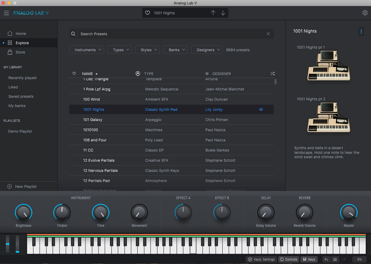 Analog Lab V - Arturia Analog Lab V - Audiofanzine