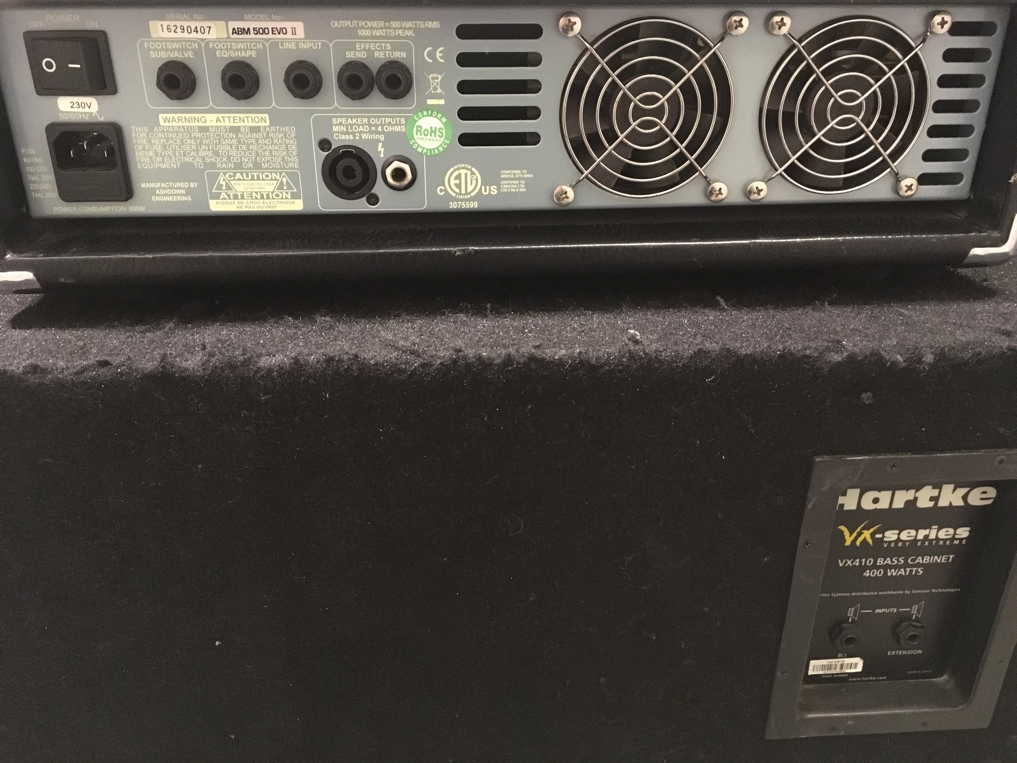 ABM 500 EVO II Head - Ashdown ABM 500 EVO II Head - Audiofanzine