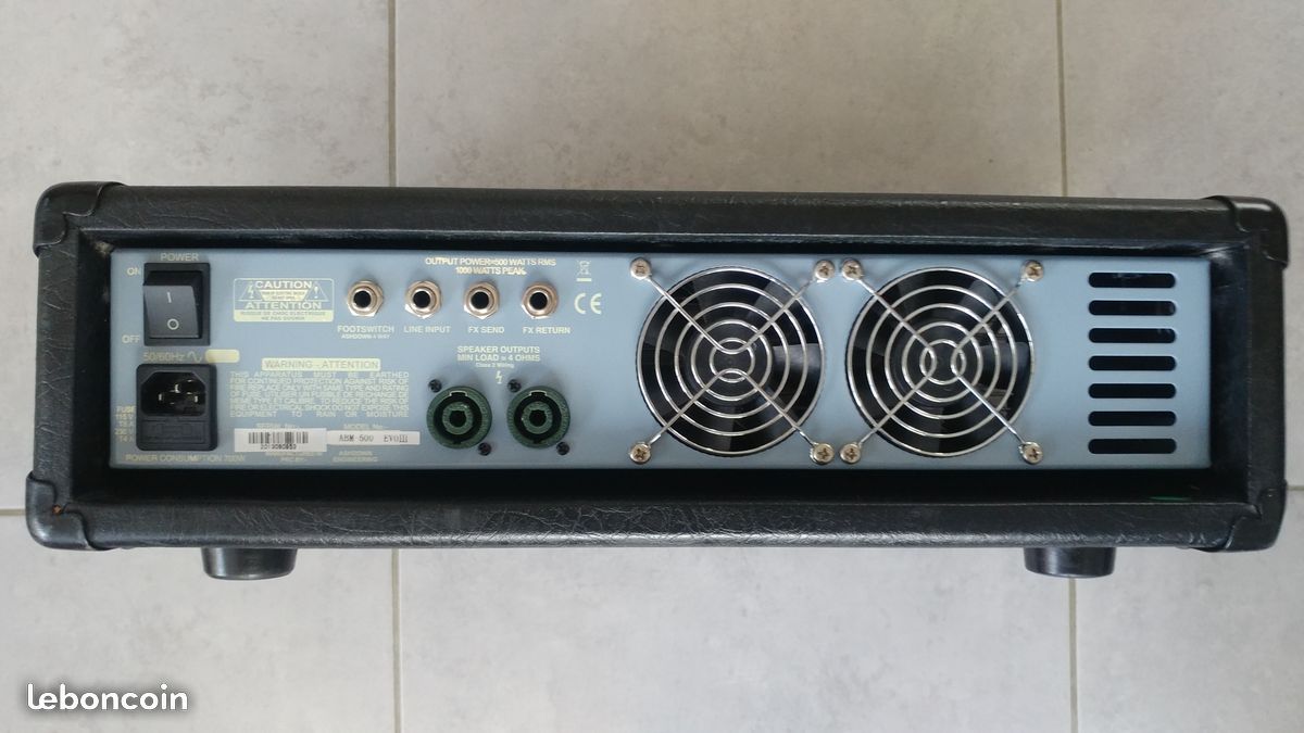 ABM 500 EVO III HEAD - Ashdown ABM 500 EVO III Head - Audiofanzine