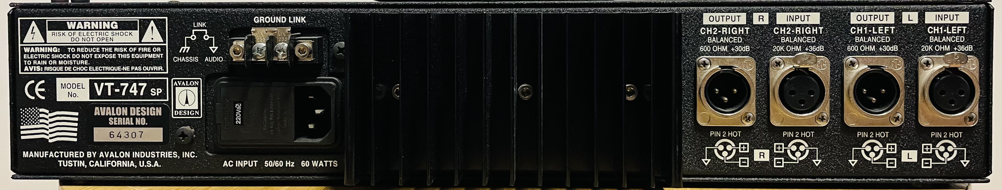 Vt-747sp - Avalon Vt-747sp - Audiofanzine