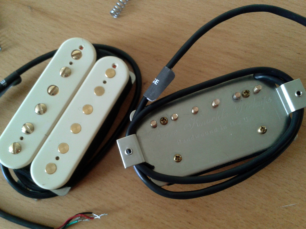 Photo Bare Knuckle Pickups Black Dog Set Bare Knuckle Pickups Black