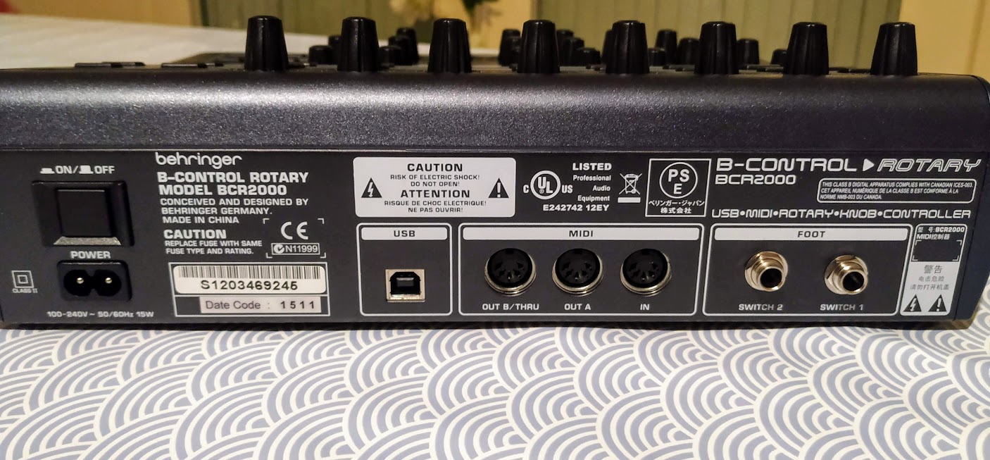 B-CONTROL ROTARY BCR2000 - Behringer B-Control Rotary BCR2000 ...