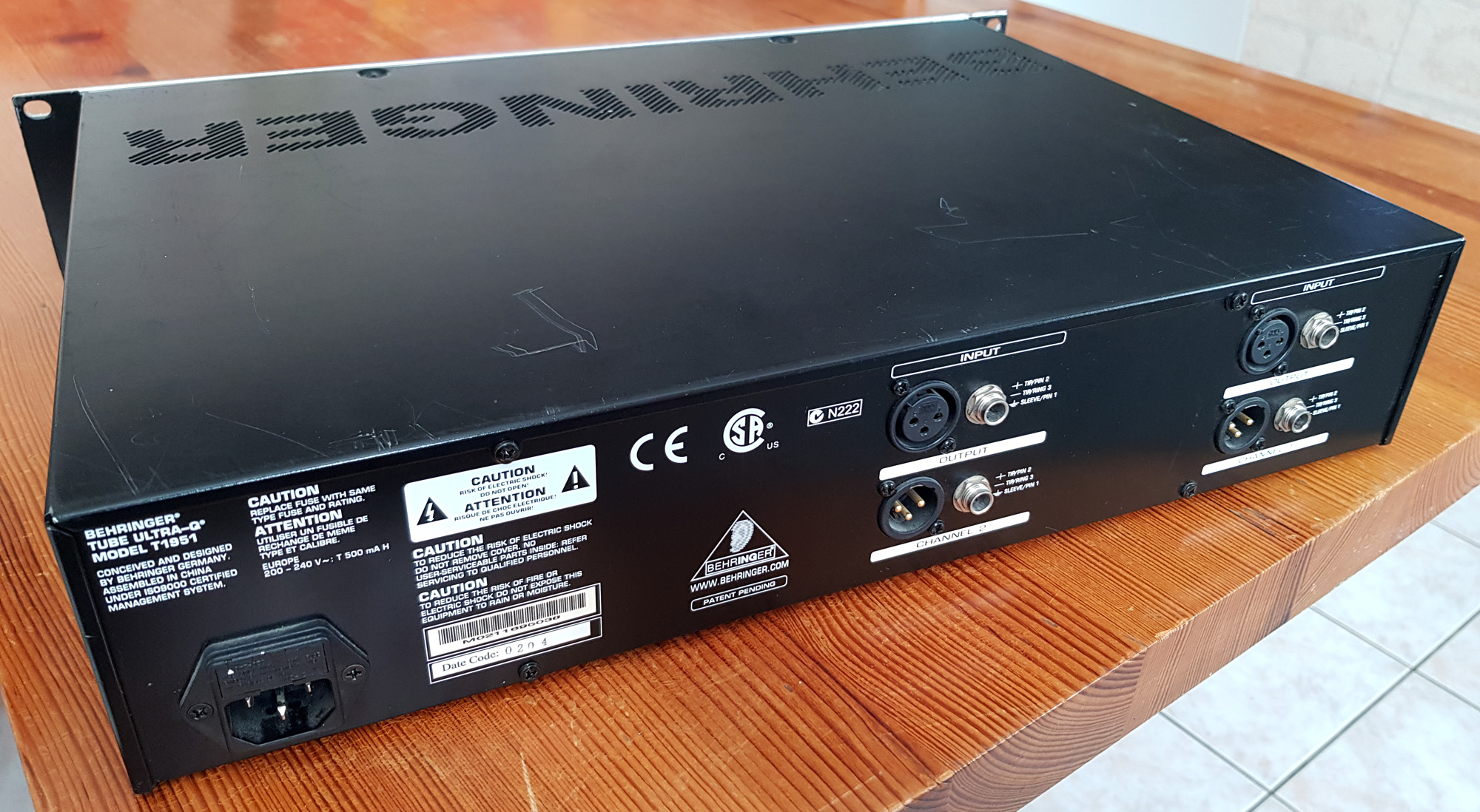 Tube Ultra-Q T1951 - Behringer Tube Ultra-Q T1951 - Audiofanzine