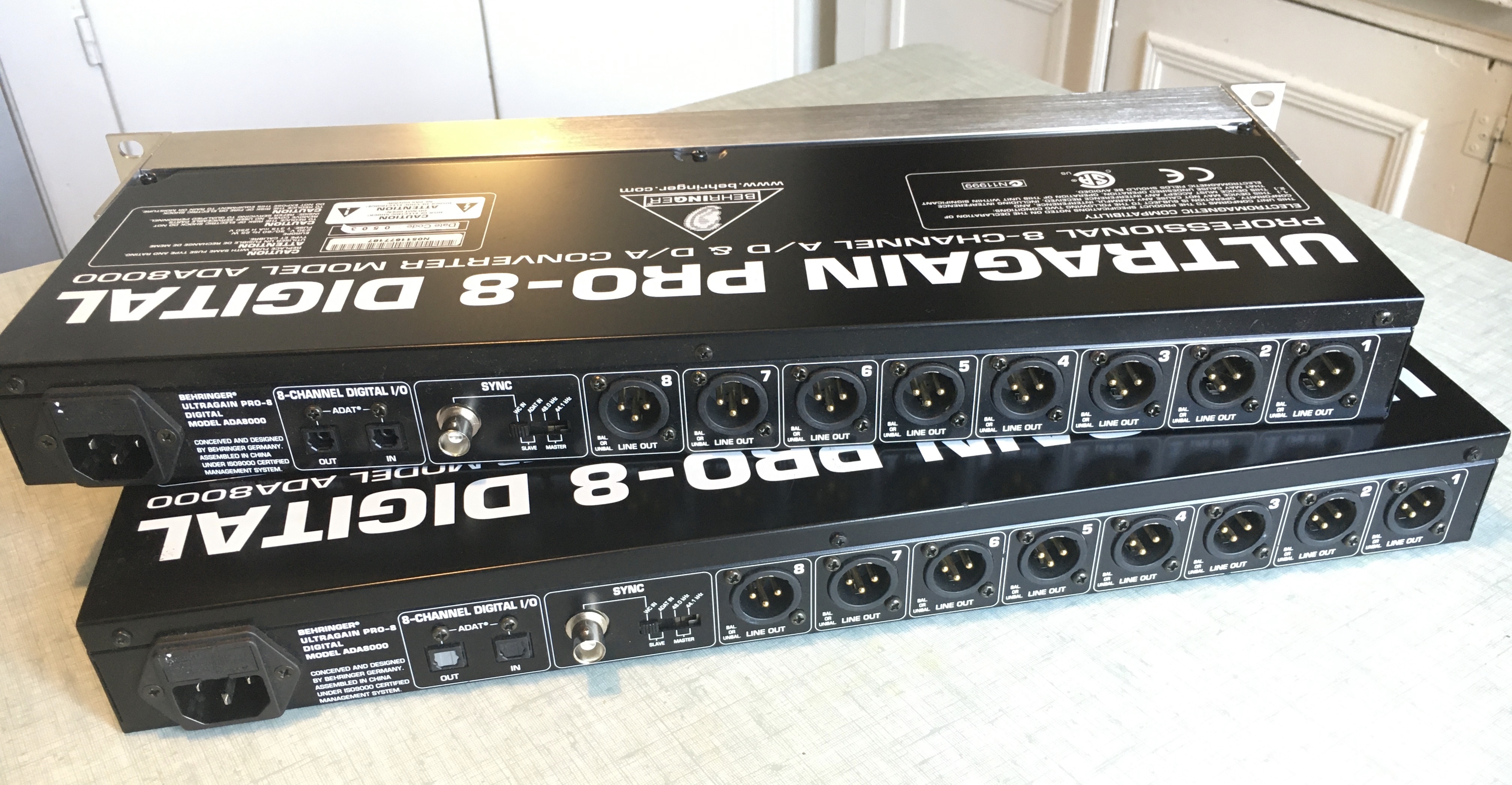 Ultragain Pro-8 Digital ADA8000 Behringer - Audiofanzine