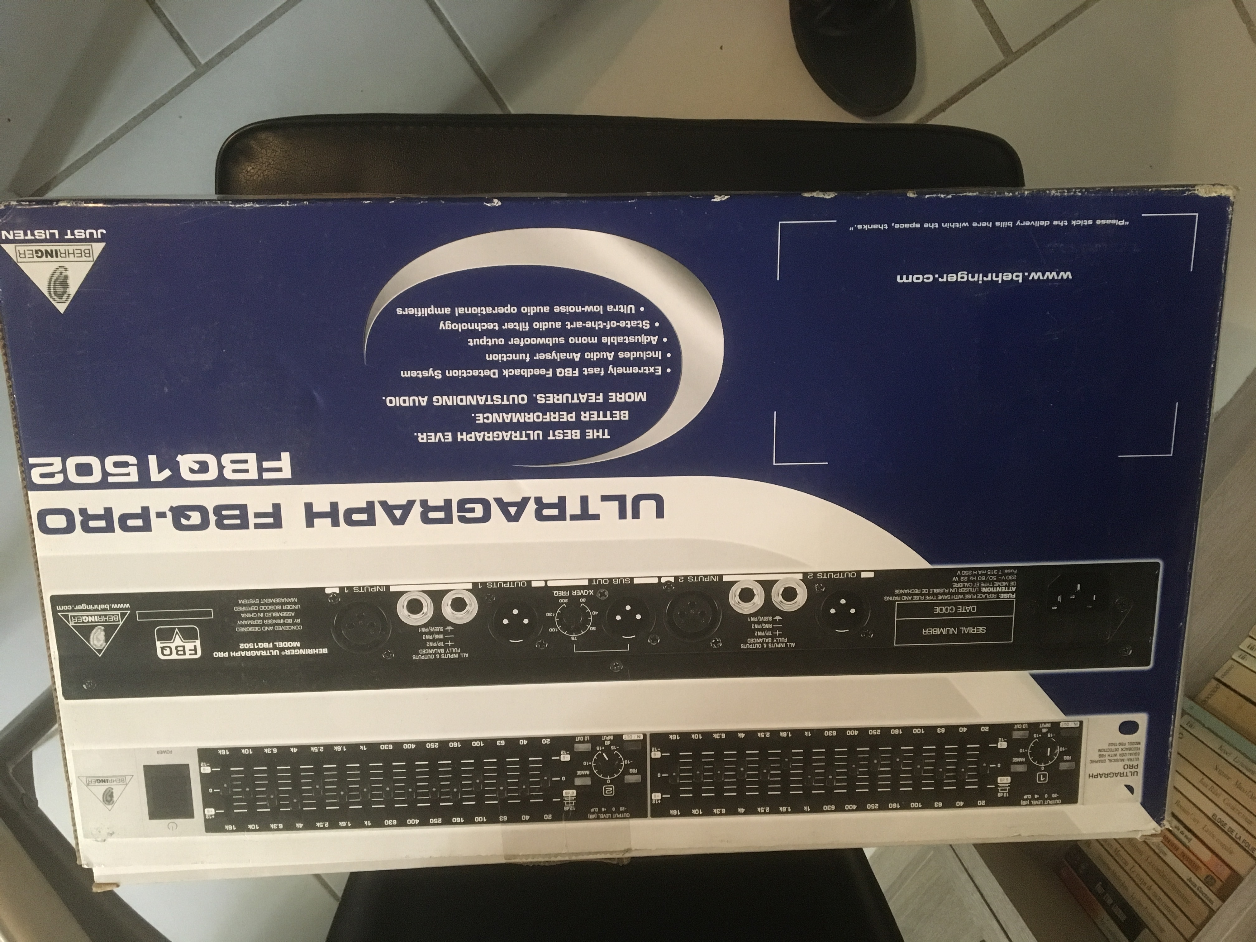 ULTRAGRAPH PRO FBQ1502 - Behringer Ultragraph Pro FBQ1502 - Audiofanzine