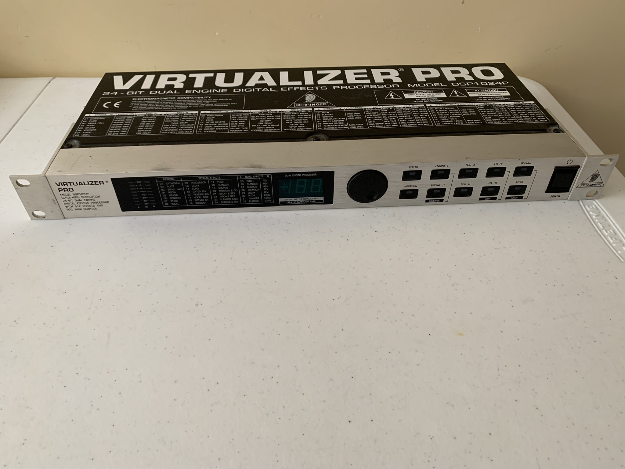 Virtualizer Pro DSP1024P - Behringer Virtualizer Pro DSP1024P ...