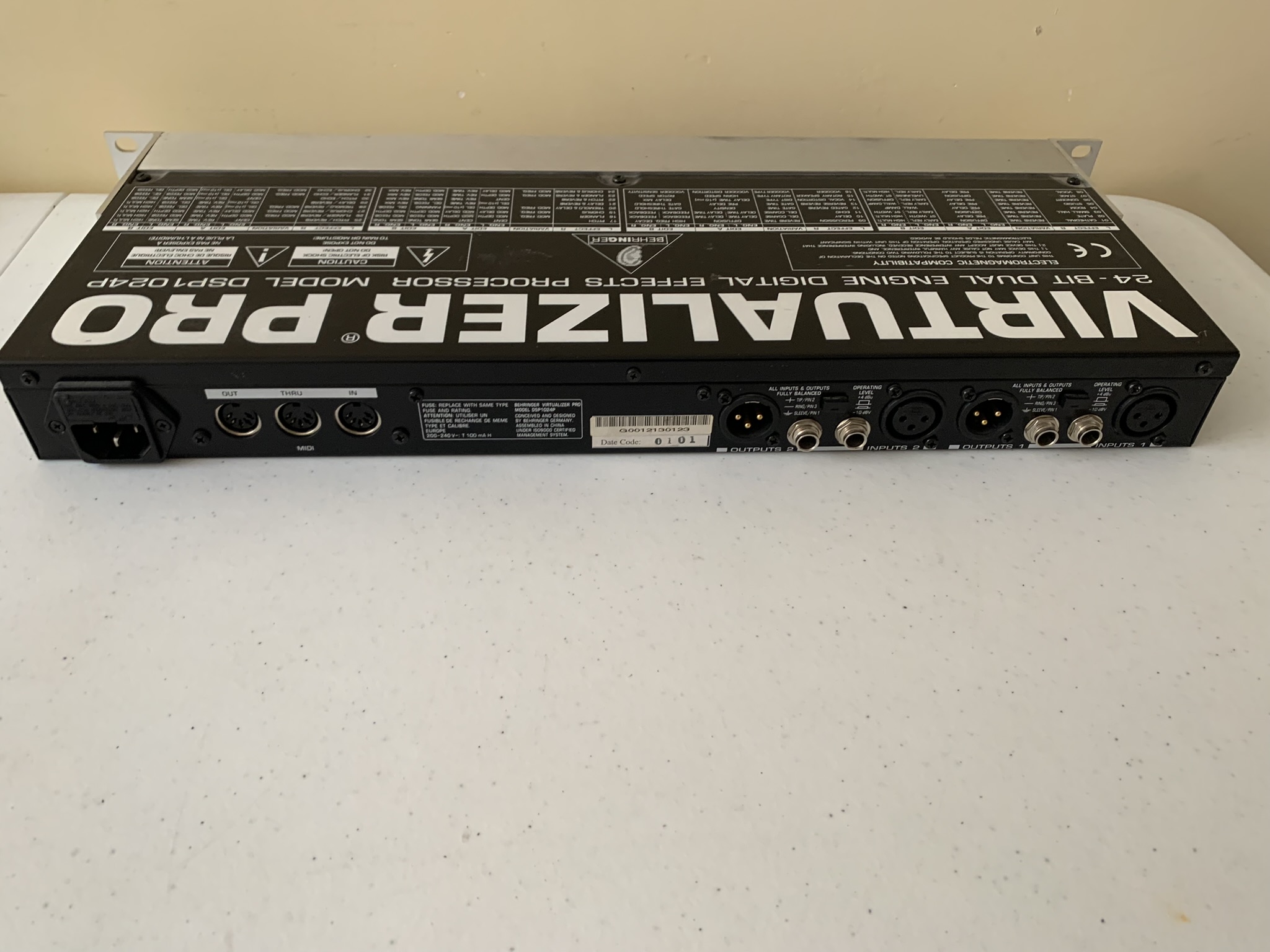 Virtualizer Pro DSP1024P - Behringer Virtualizer Pro DSP1024P ...