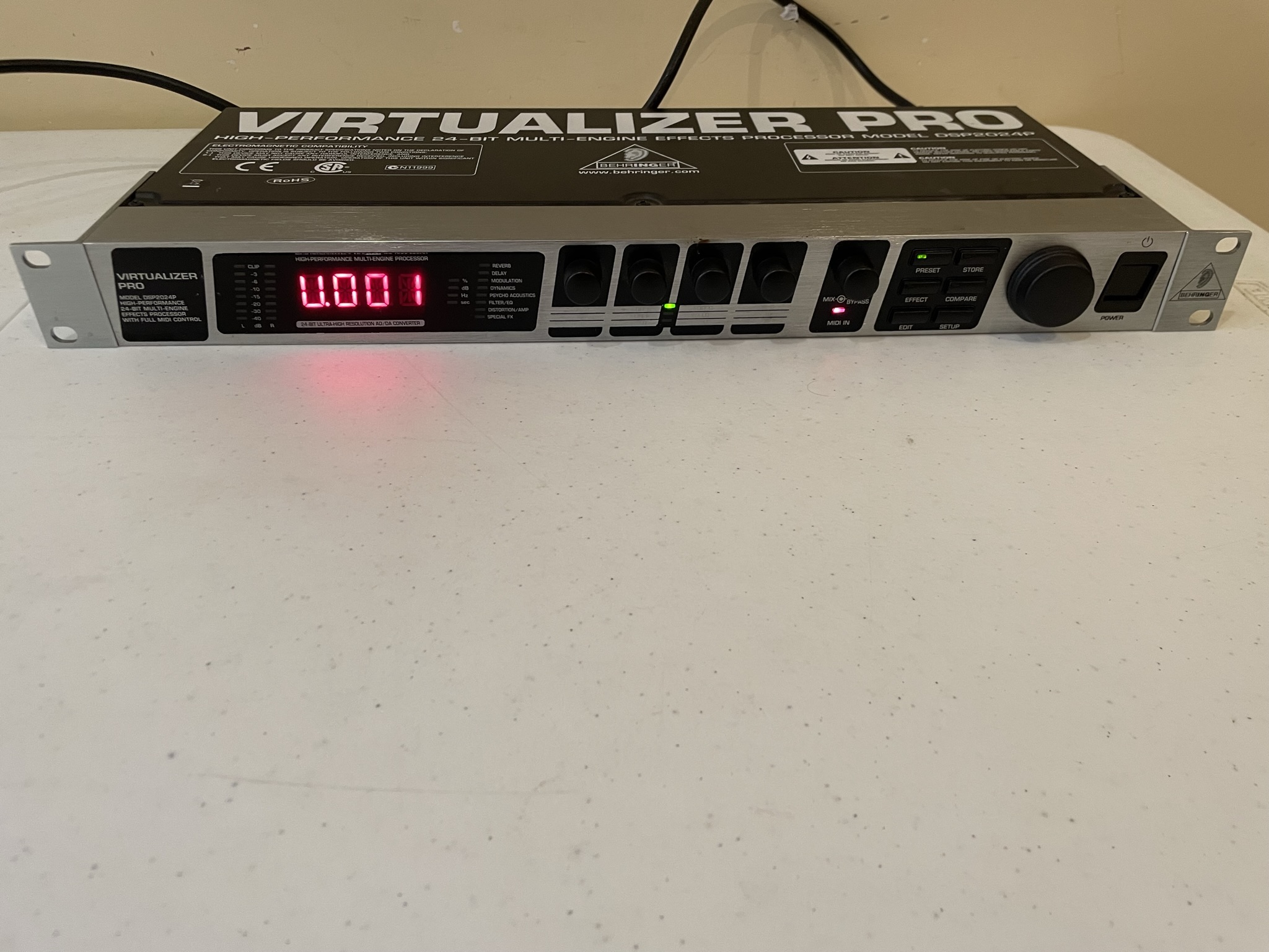 Virtualizer Pro DSP2024P - Behringer Virtualizer Pro DSP2024P ...