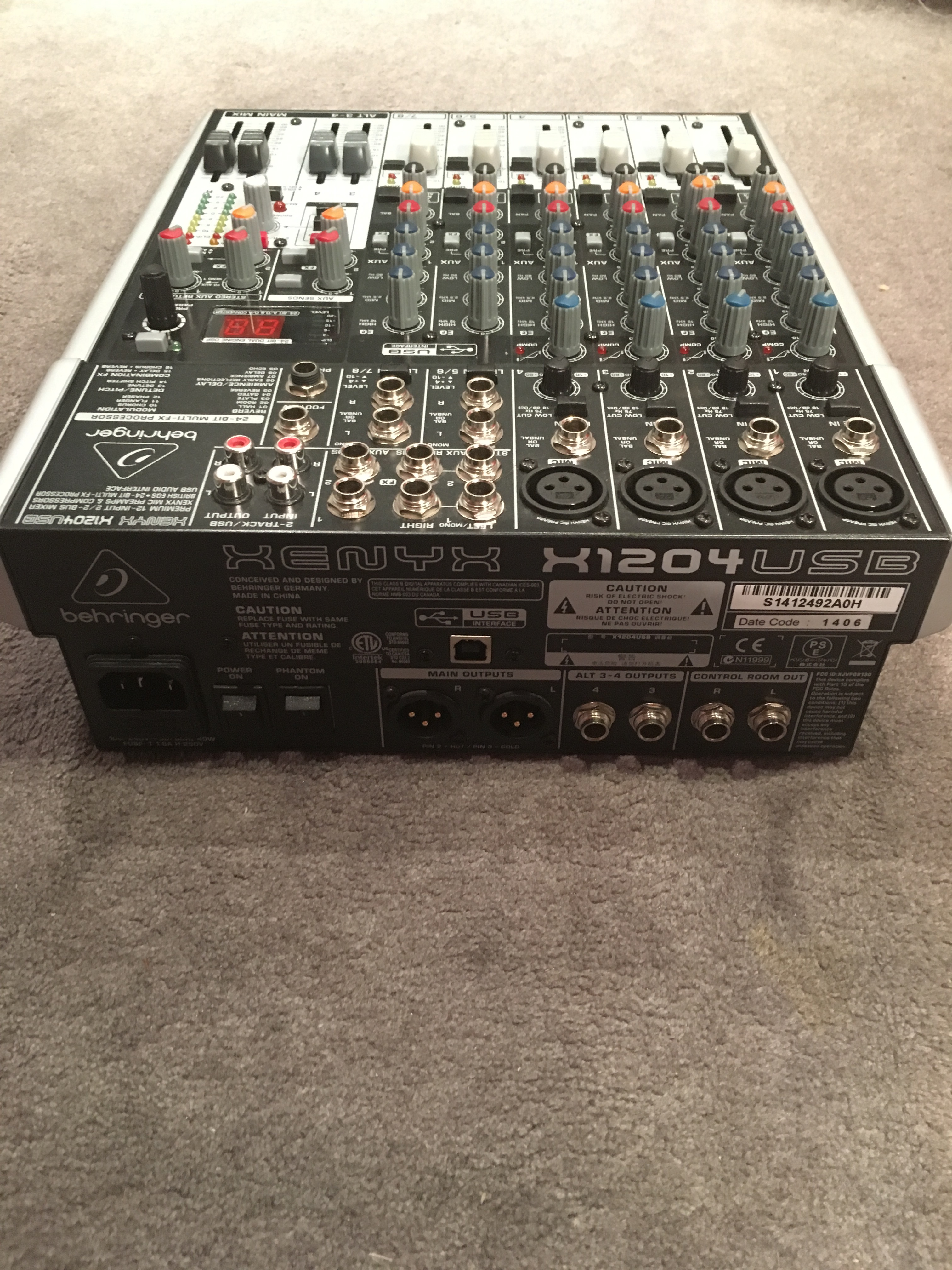 Photo Behringer Xenyx 1204USB : Behringer Xenyx 1204USB (90898 ...