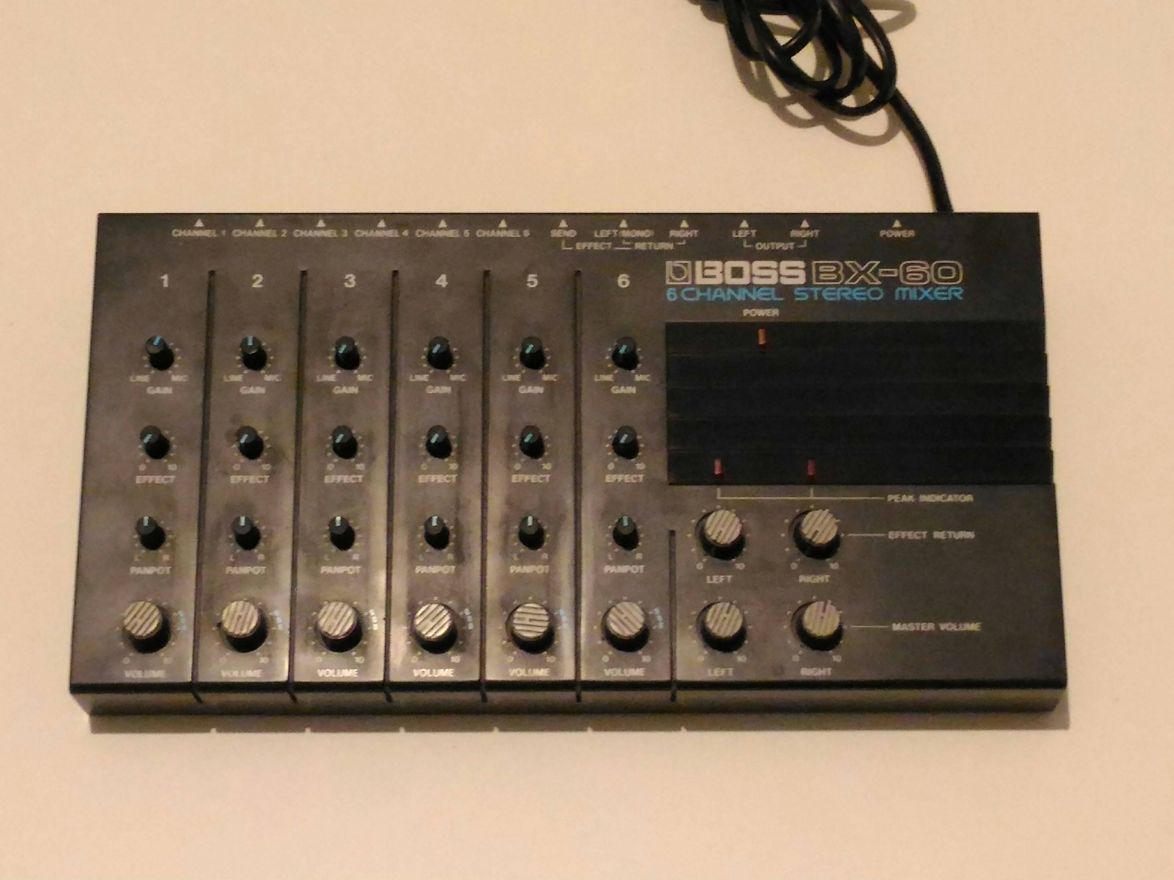 BX-60 6 Channel Stereo Mixer Boss - Audiofanzine