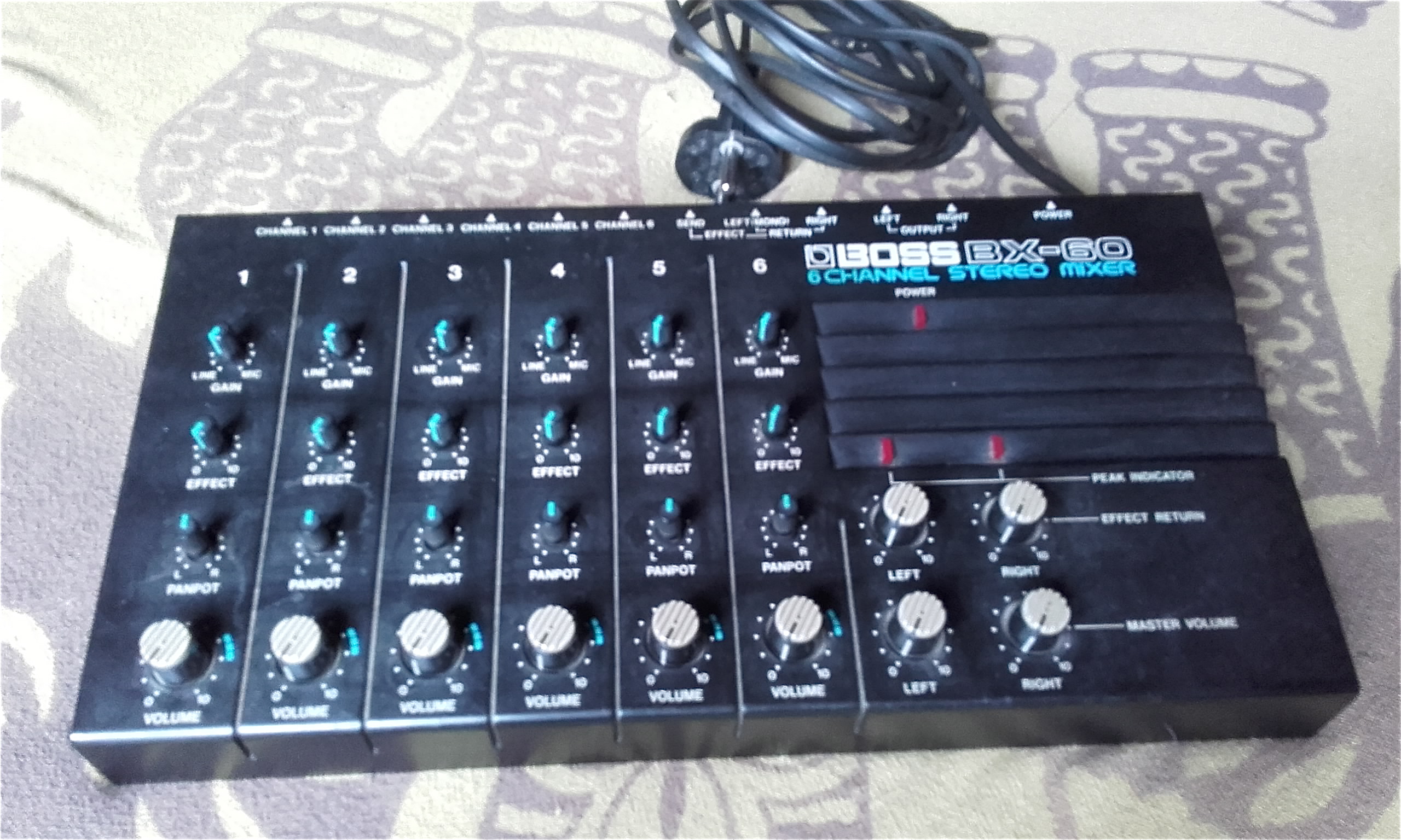 BX-60 6 Channel Stereo Mixer Boss - Audiofanzine