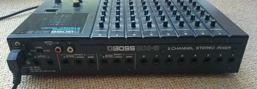BX-8 8 CHANNEL STEREO MIXER - Boss BX-8 8 Channel Stereo Mixer ...