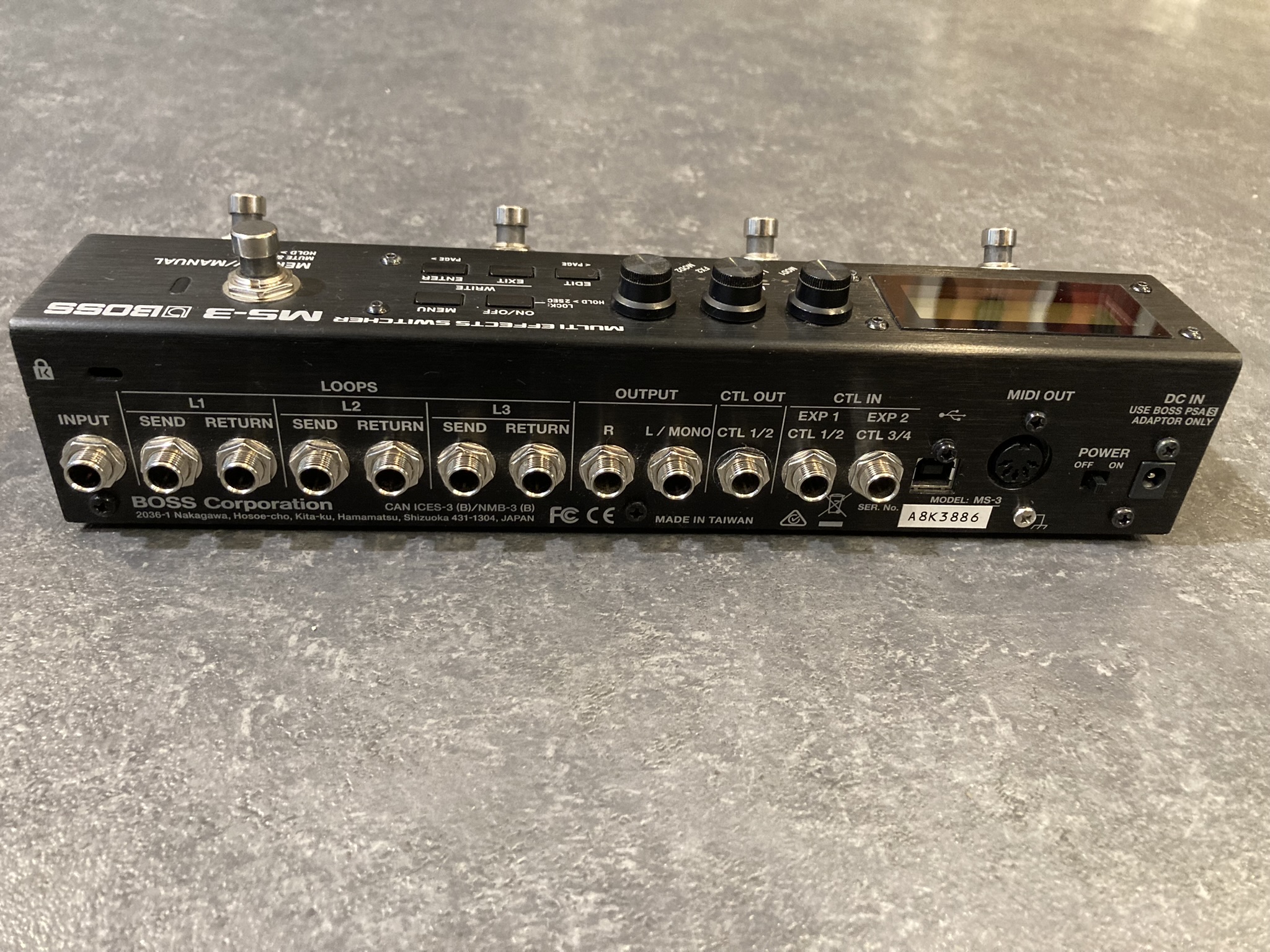 MS-3 Switcher Multi-effets - Boss MS-3 Switcher Multi-effets - Audiofanzine