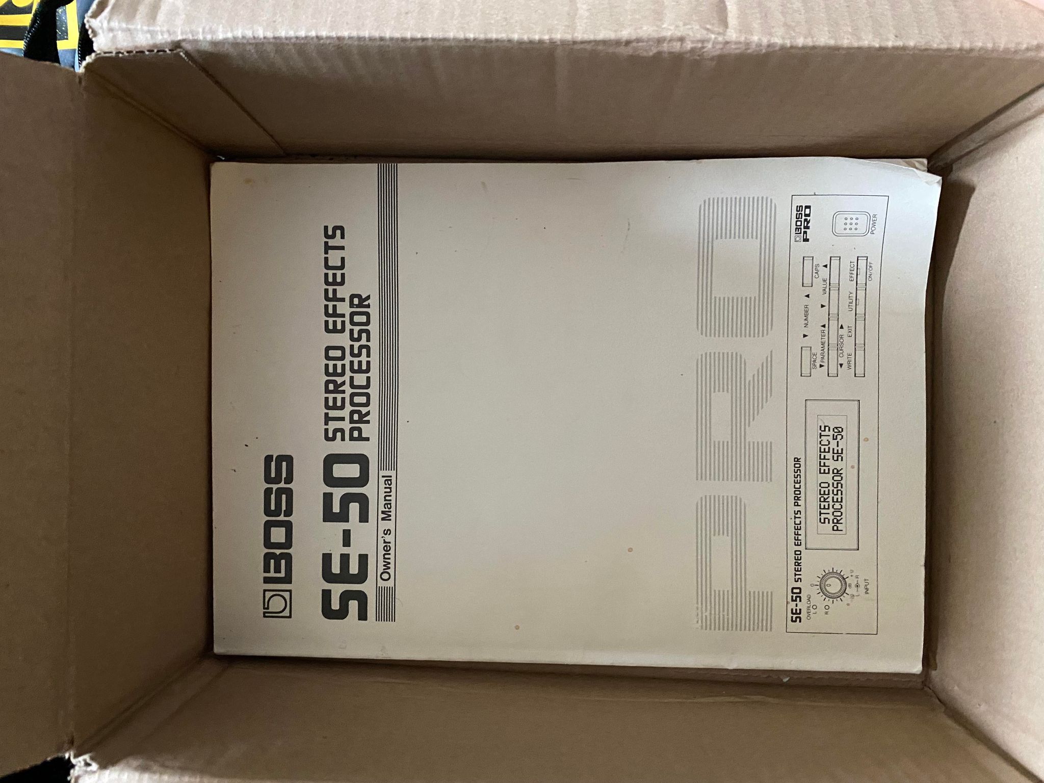 SE-50 Stereo Effects Processor Boss - Audiofanzine