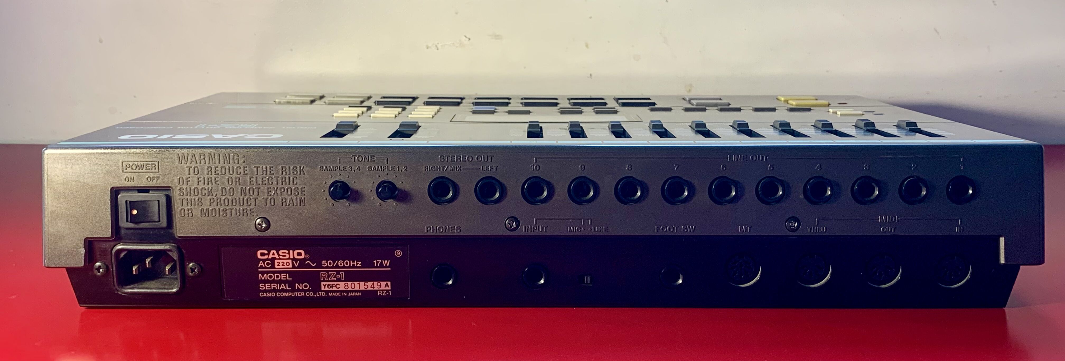 RZ-1 Sampling Drum Machine - Casio RZ-1 Sampling Drum Machine ...
