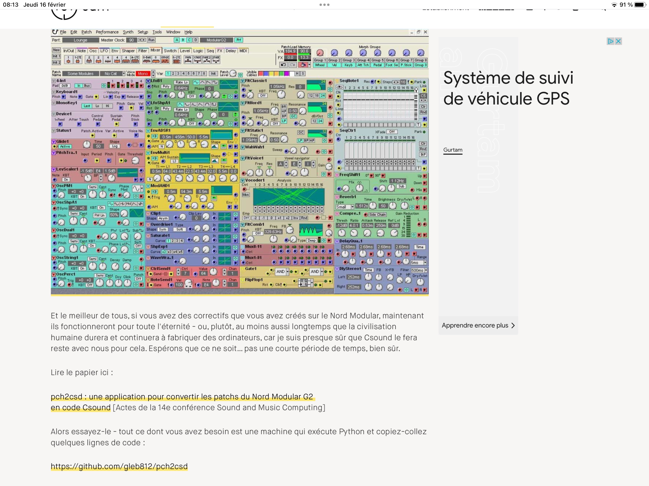 Nord Modular G2 - Clavia Nord Modular G2 - Audiofanzine