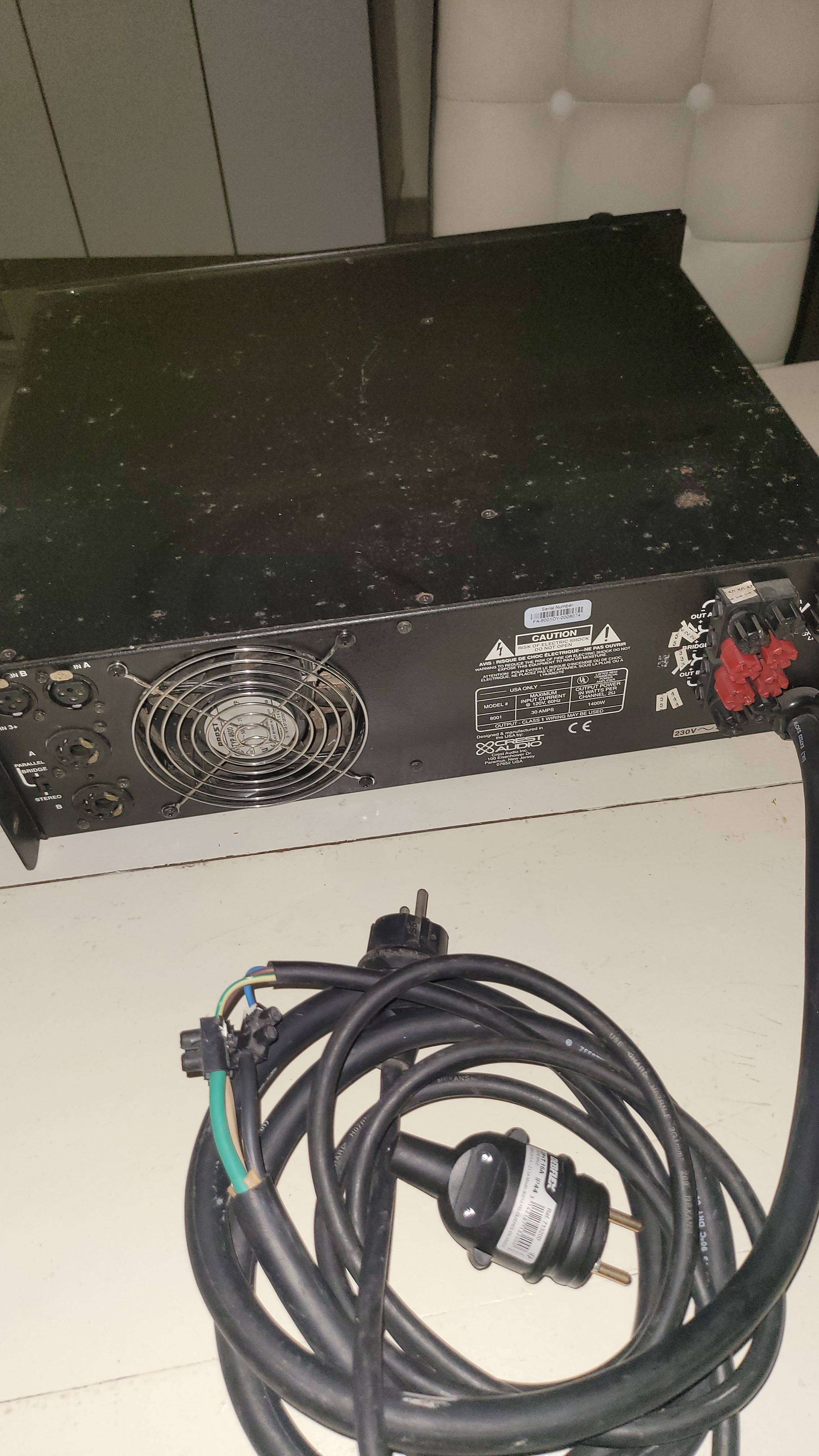 8001 - Crest Audio 8001 - Audiofanzine