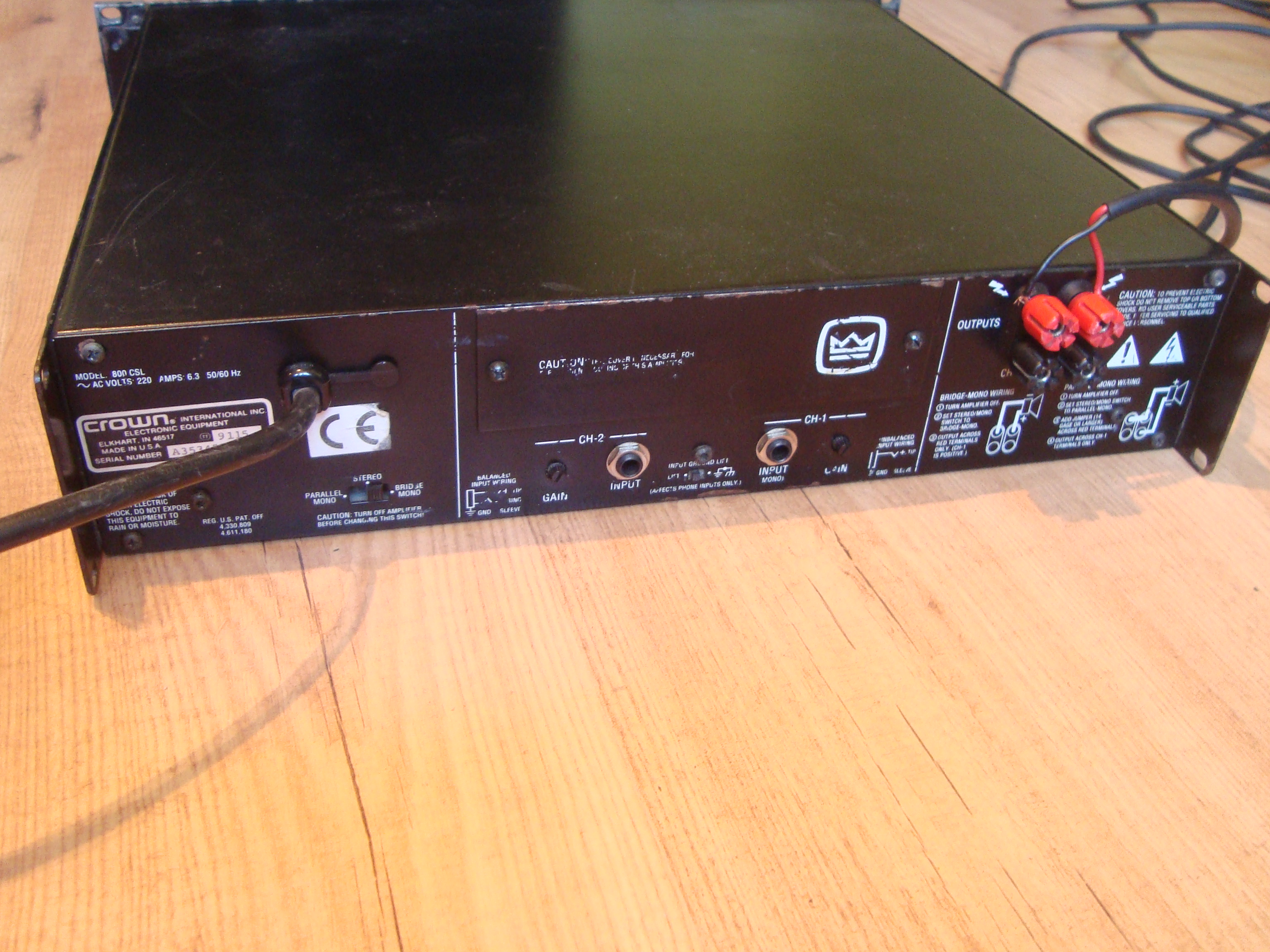800 CSL - Crown 800 CSL - Audiofanzine