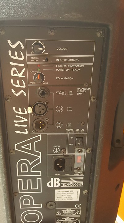 OPERA SUB 15 - dB Technologies Opera Sub 15 - Audiofanzine