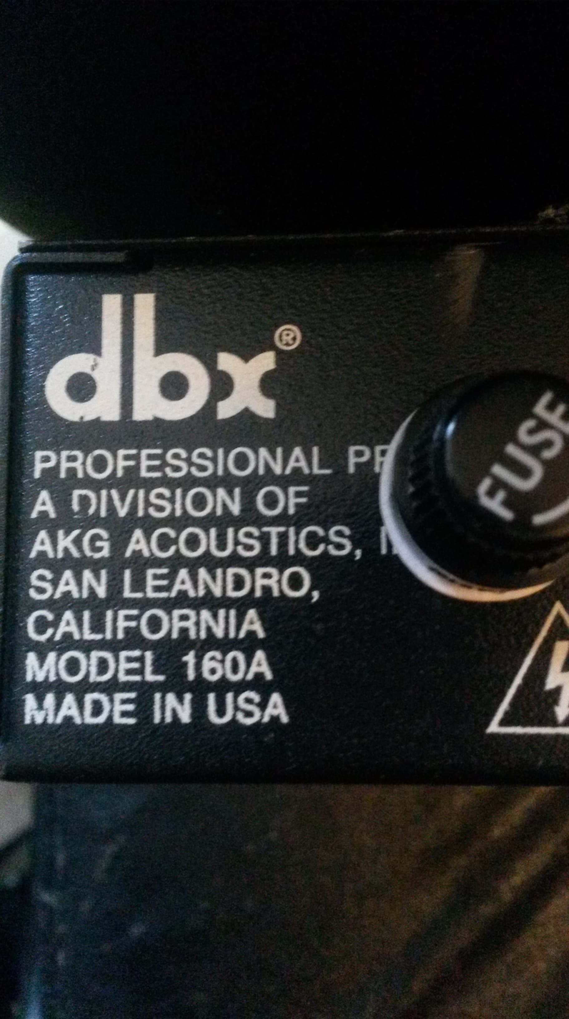 160A - dbx 160A - Audiofanzine