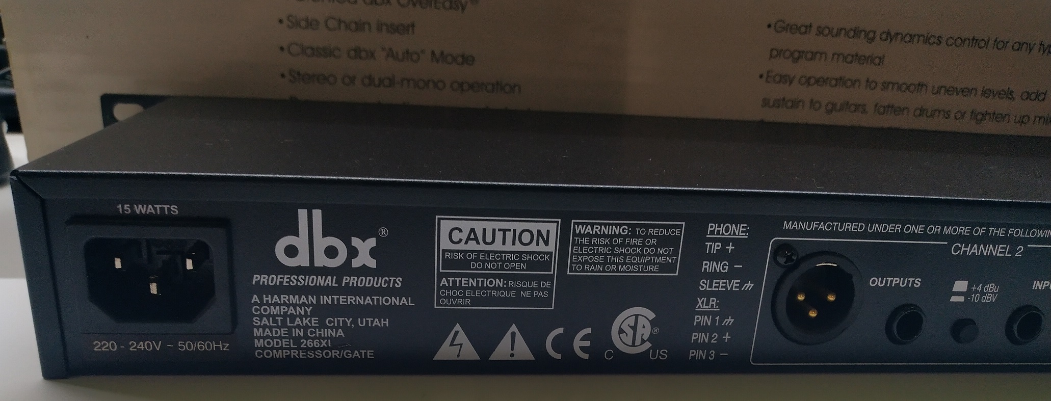 266XL - dbx 266XL - Audiofanzine