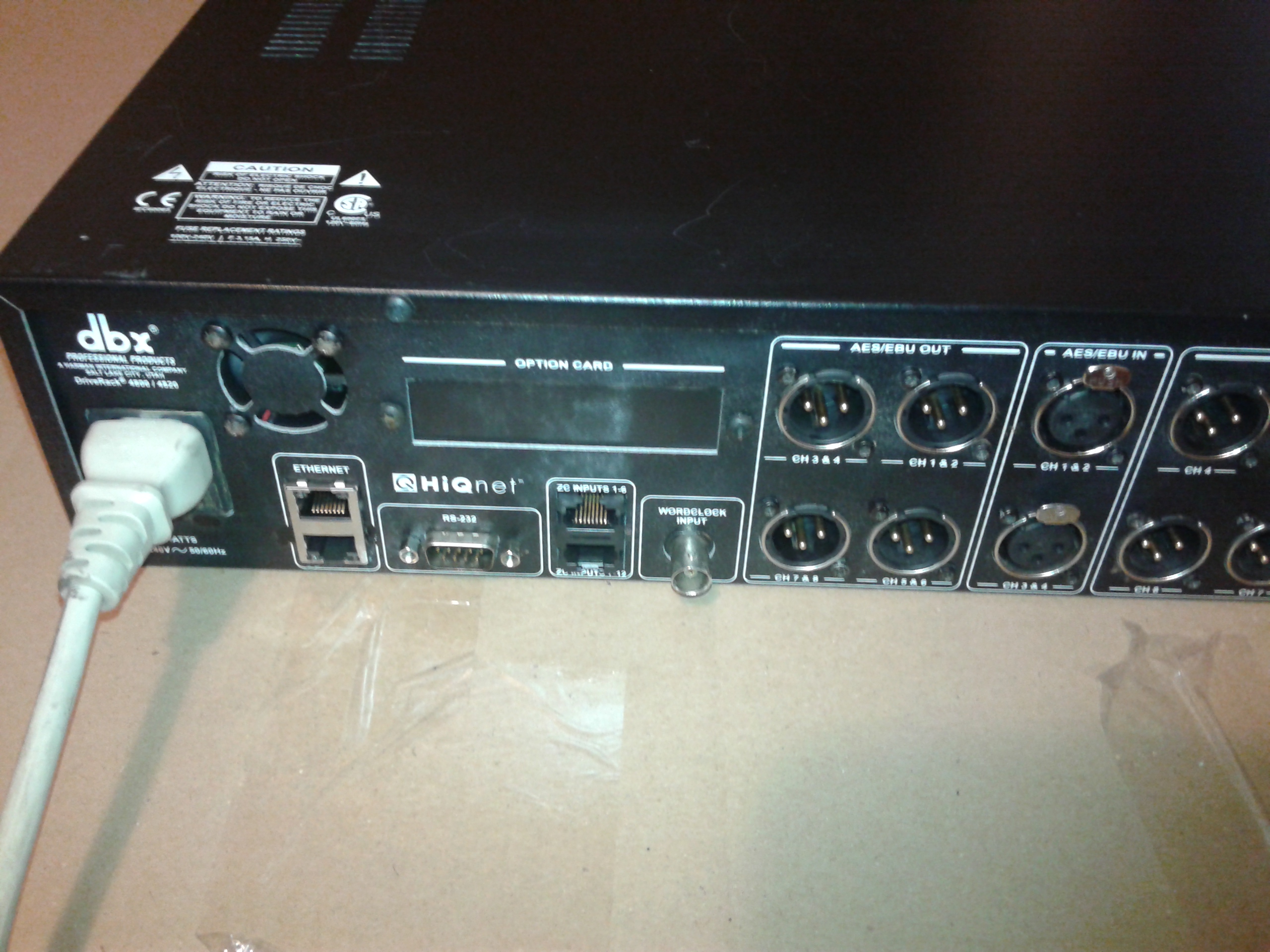 DRIVERACK 4800 - dbx DriveRack 4800 - Audiofanzine