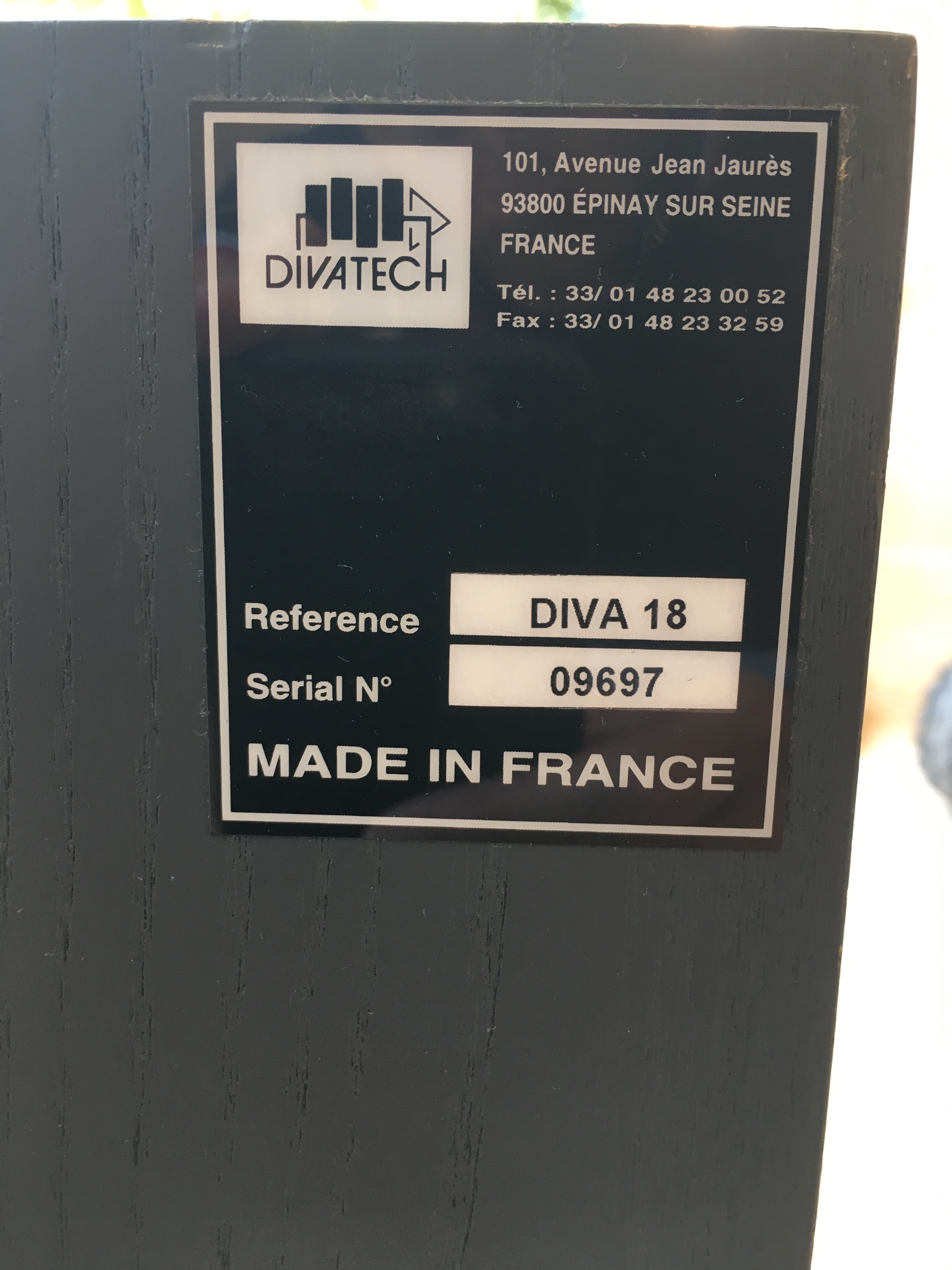 DIVA18 - Divatech DIVA18 - Audiofanzine
