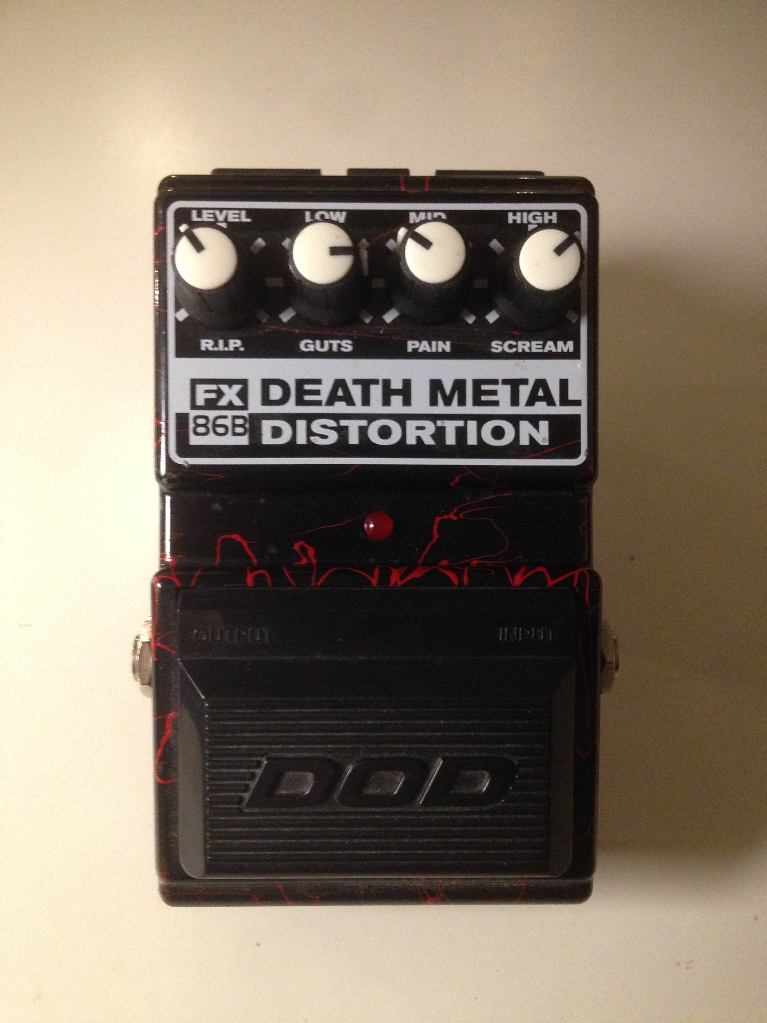 FX86B DEATH METAL DISTORTION - DOD FX86B Death Metal Distortion ...