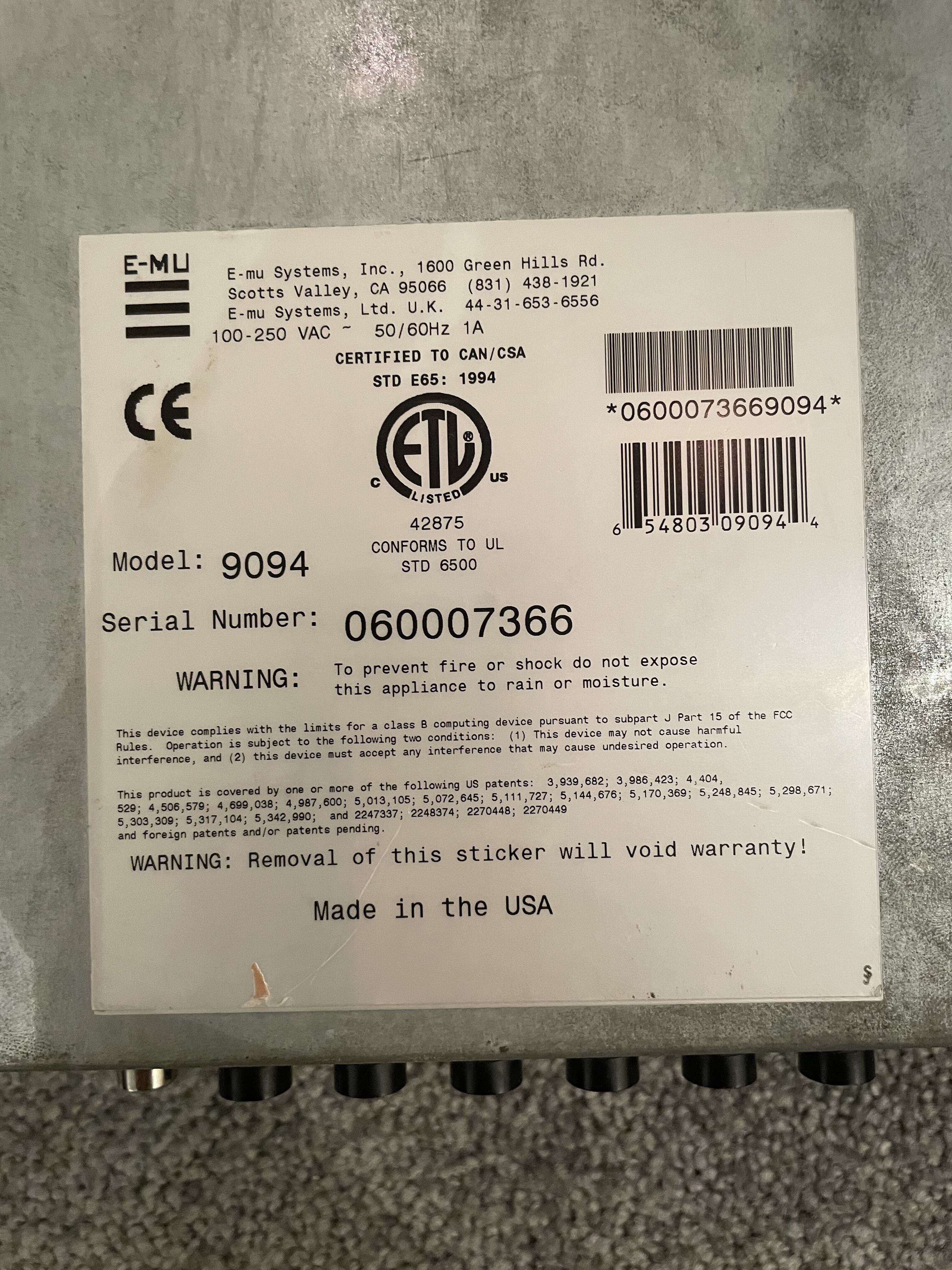 Proteus 2000 - E-MU Proteus 2000 - Audiofanzine