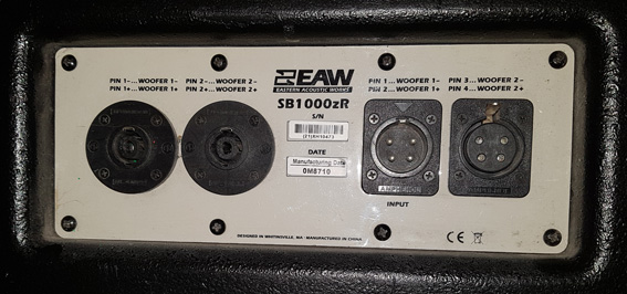 SB1000Z - EAW SB1000z - Audiofanzine