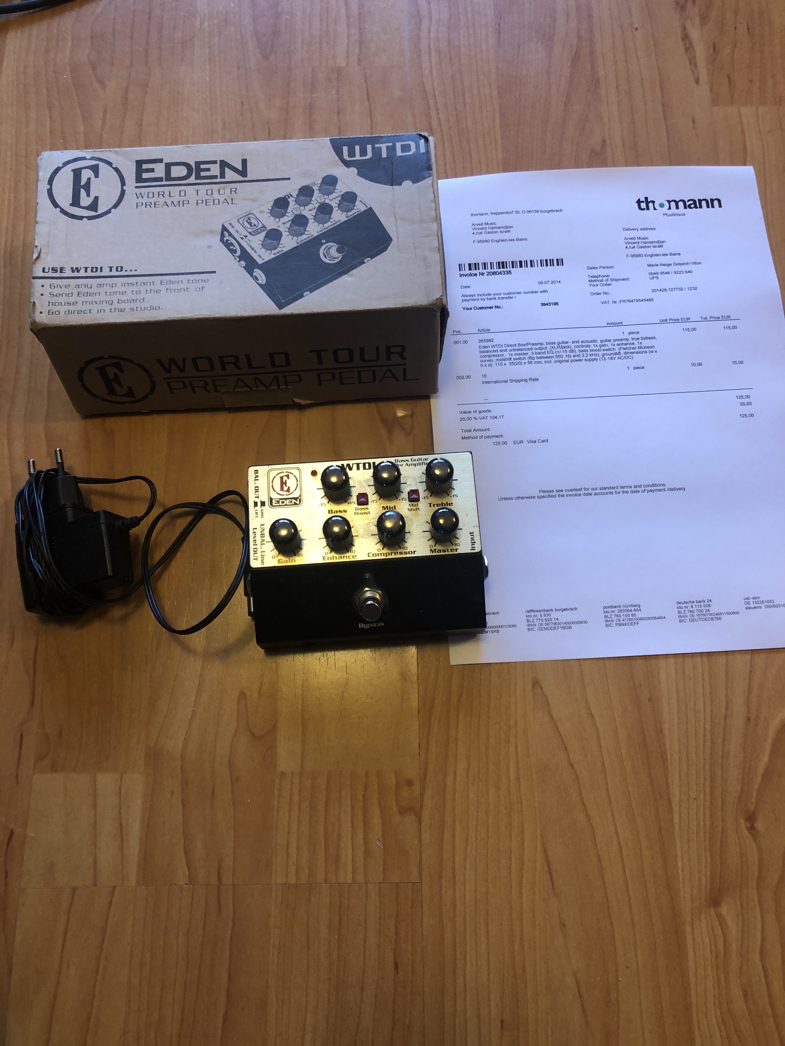 WTDI Direct Box/Preamp Eden Amplification - Audiofanzine