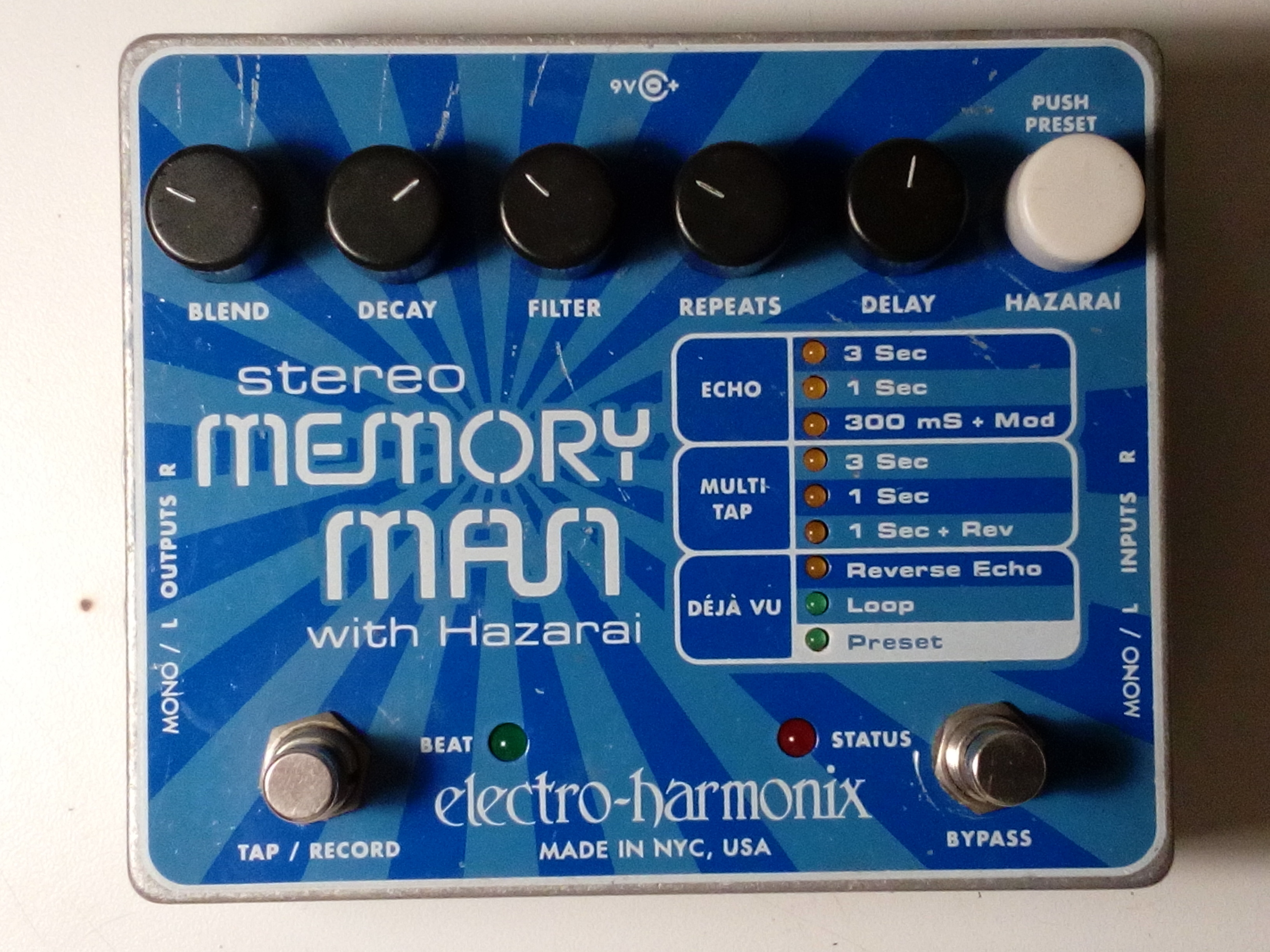 Stereo Memory Man with Hazarai Electro-Harmonix - Audiofanzine