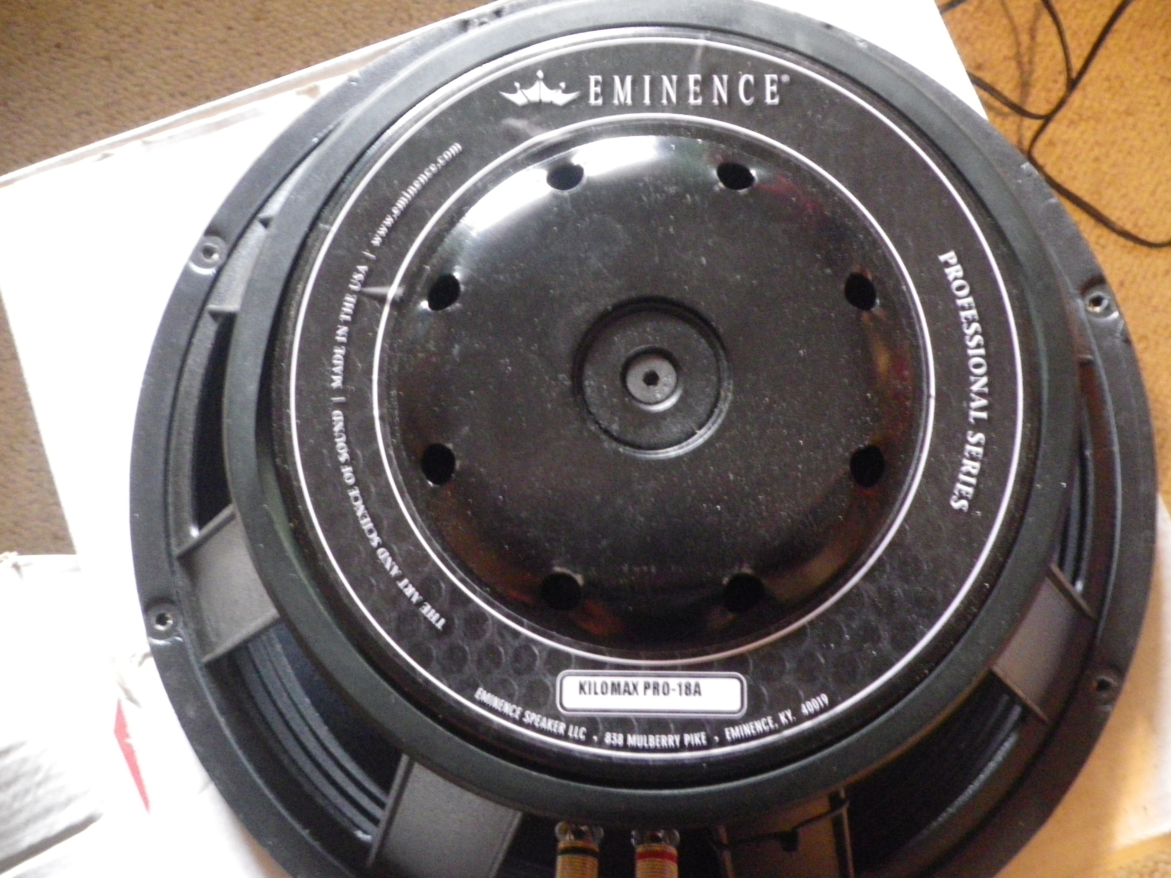 KILOMAX PRO-18A - Eminence Kilomax Pro-18A - Audiofanzine
