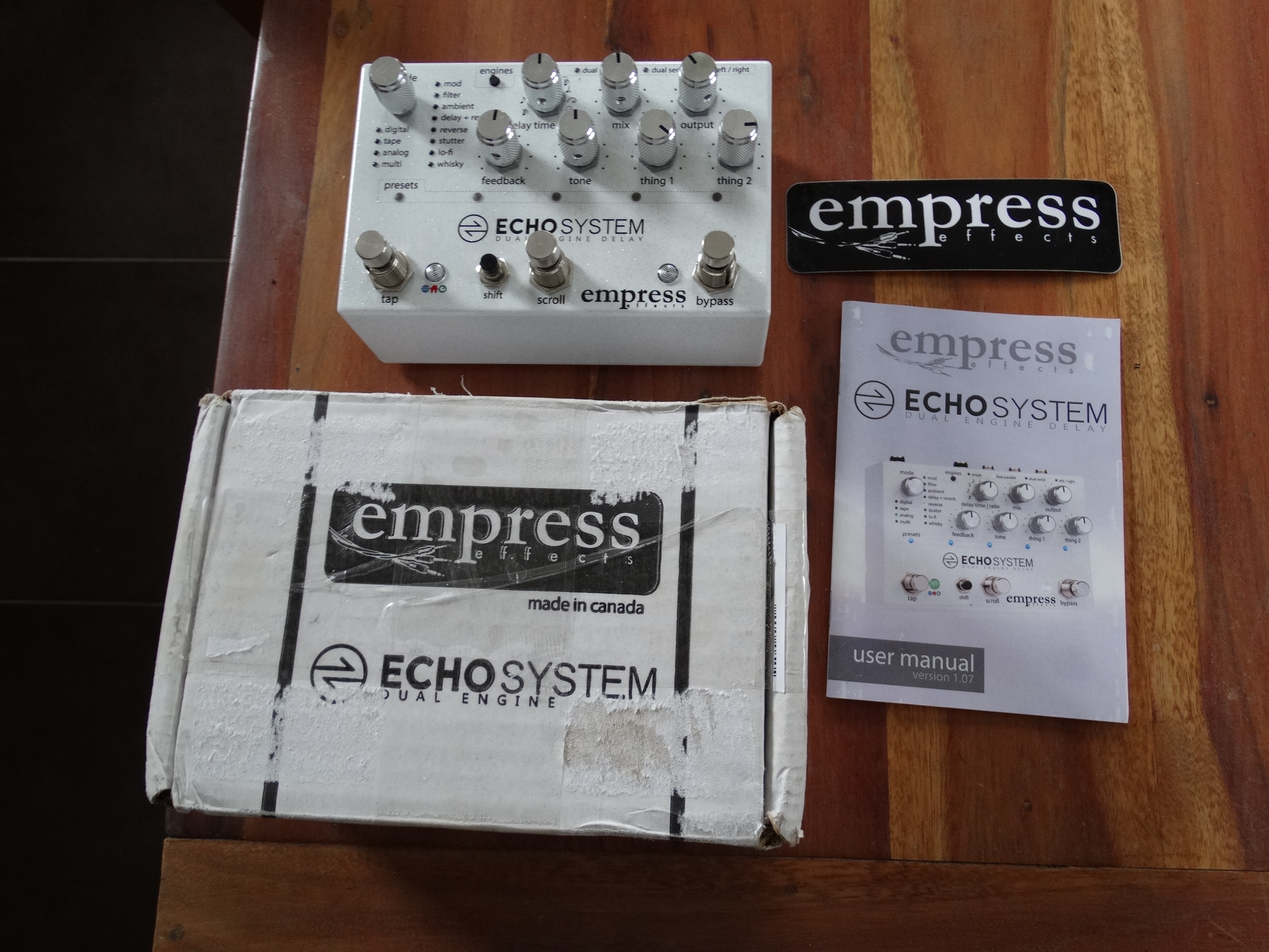 ECHOSYSTEM - Empress Effects EchoSystem - Audiofanzine