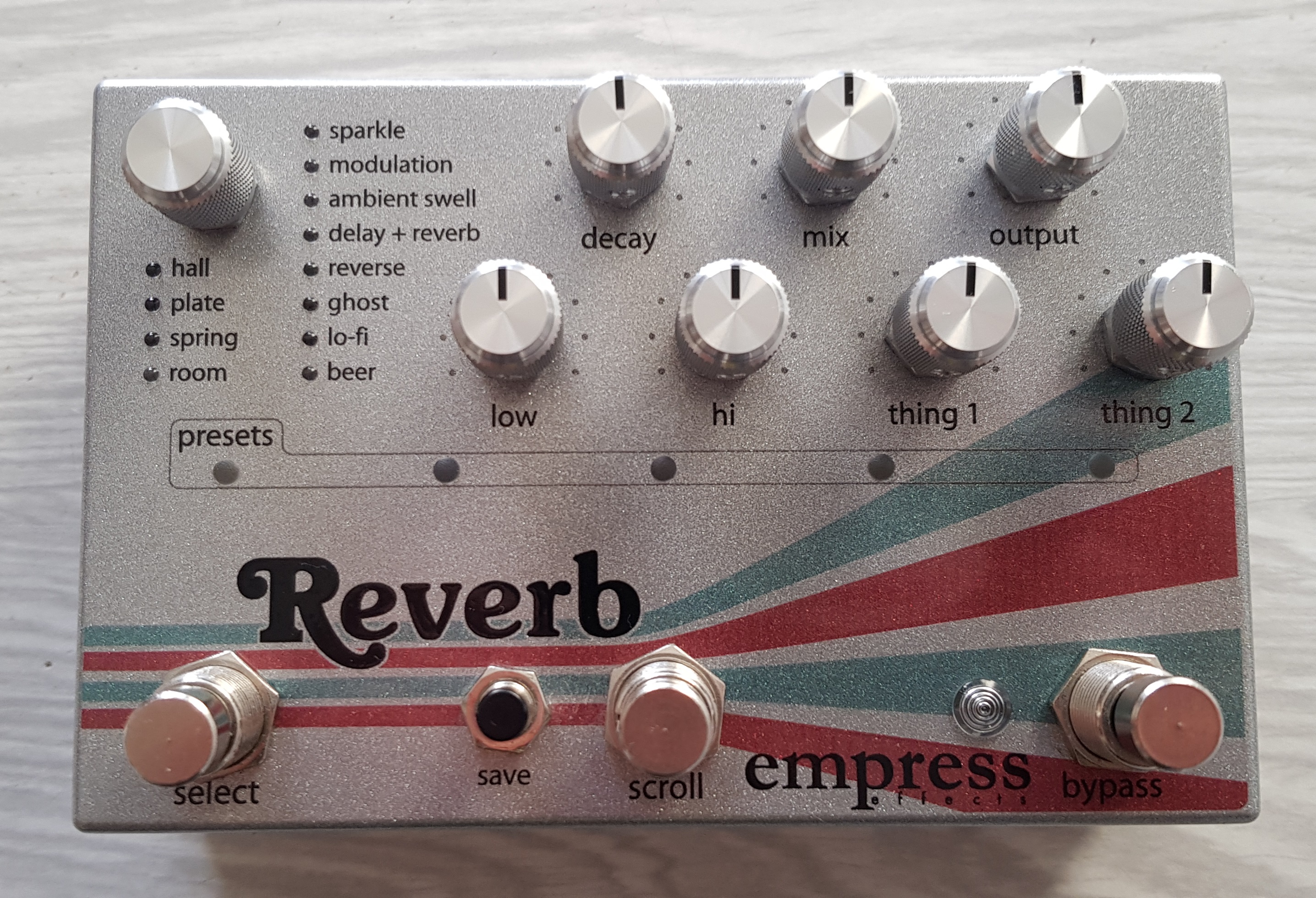 Reverb - Empress Effects Reverb - Audiofanzine