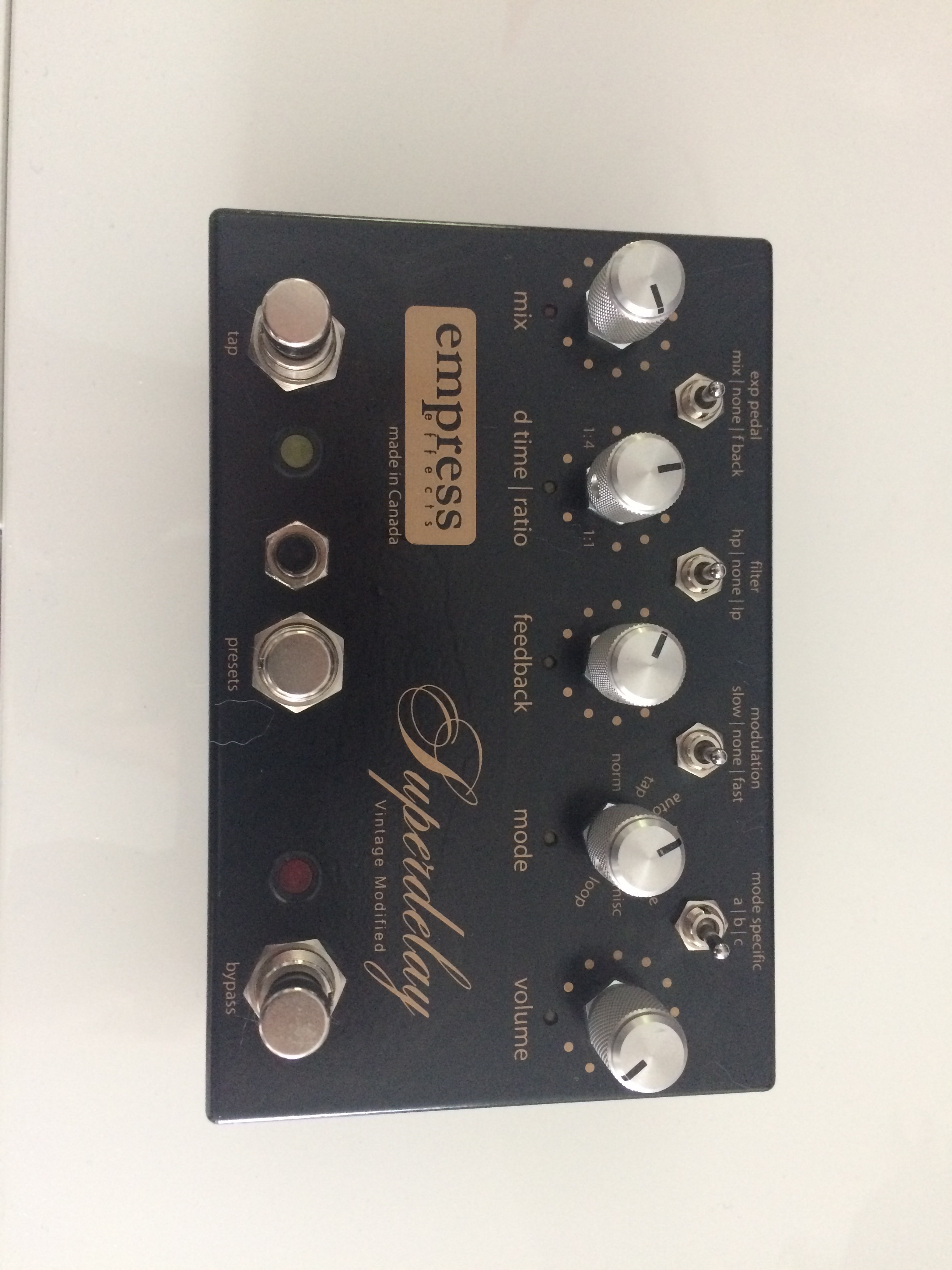 Superdelay Vintage Modified Empress Effects - Audiofanzine