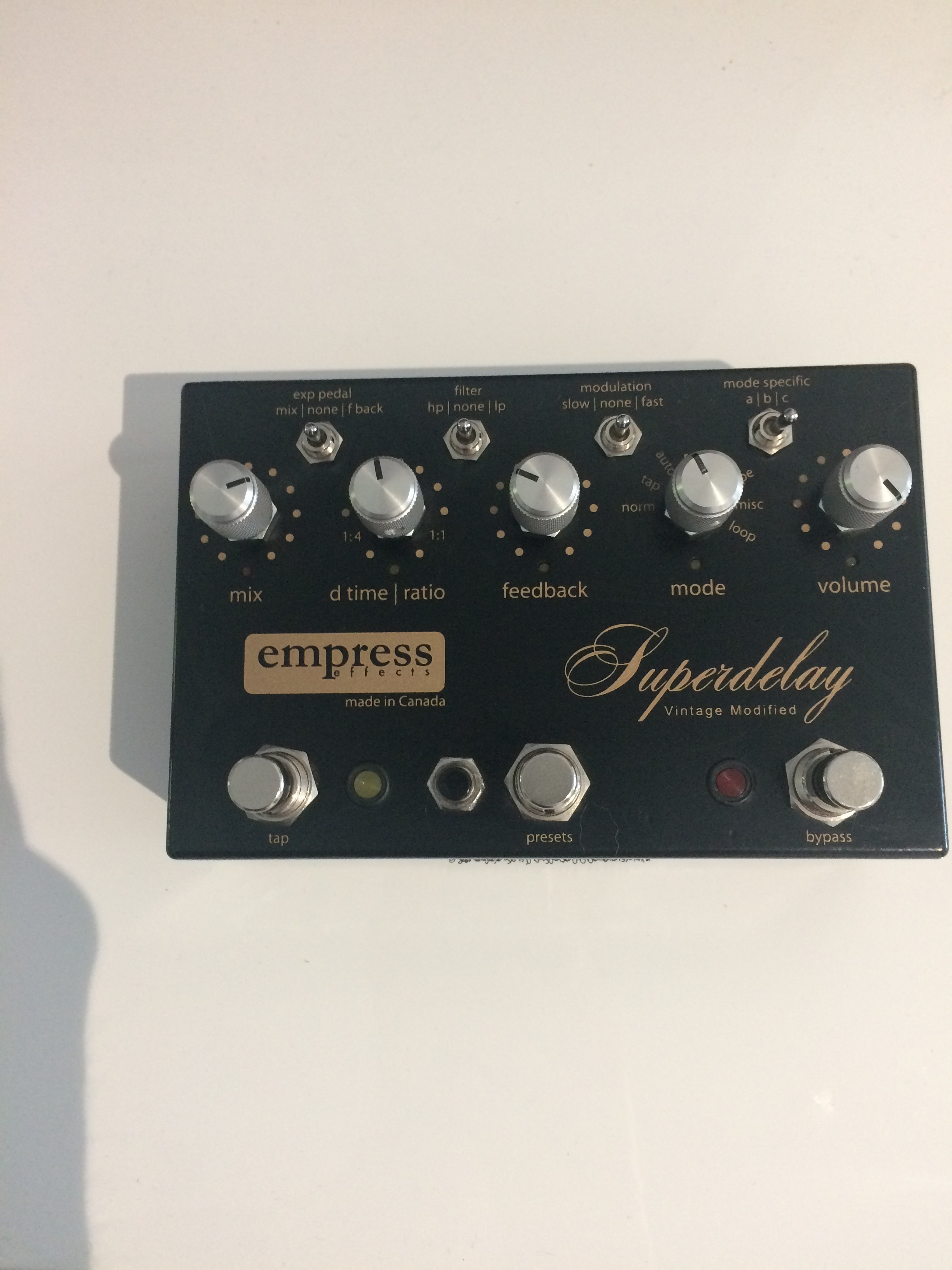 Superdelay Vintage Modified Empress Effects - Audiofanzine