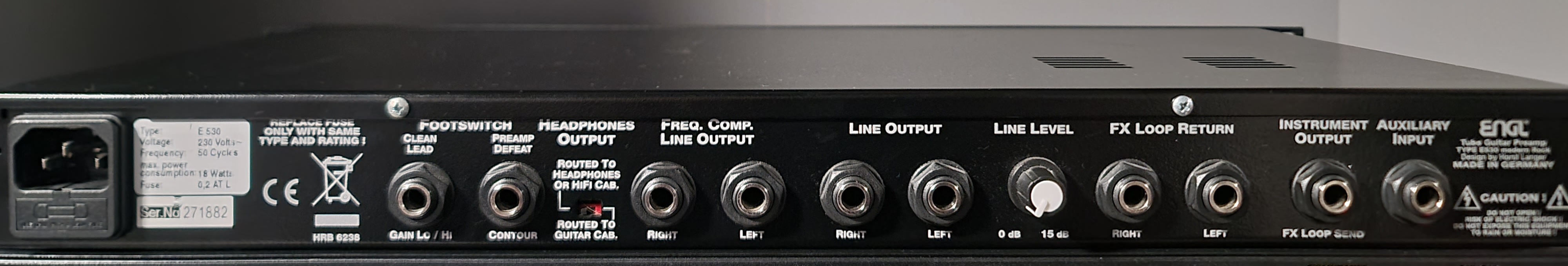 E530 Tube Preamp Modern Rock ENGL - Audiofanzine