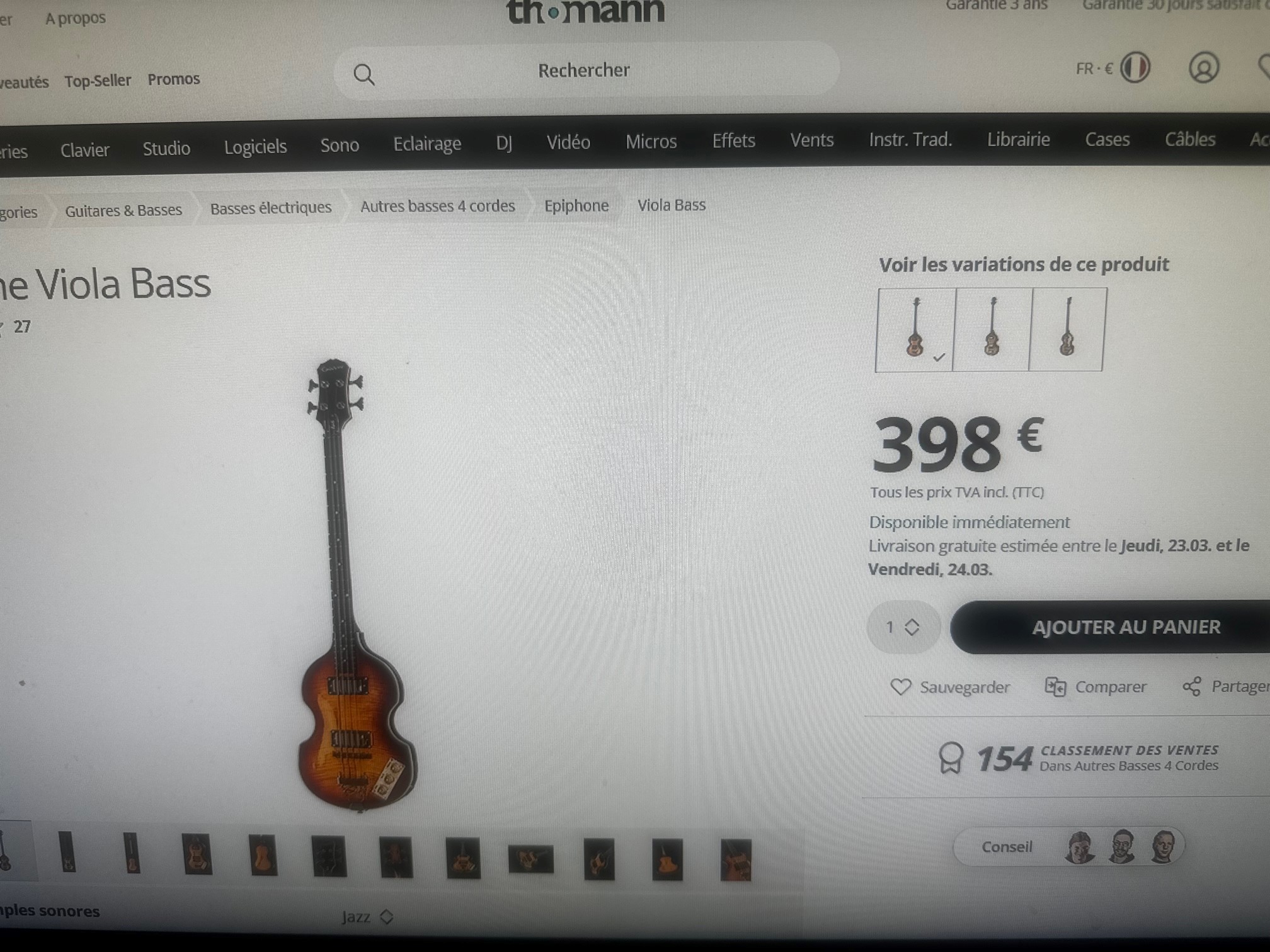 Viola - Epiphone Viola - Audiofanzine