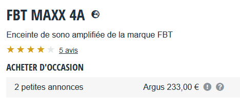 MAXX 4A - FBT MAXX 4A - Audiofanzine