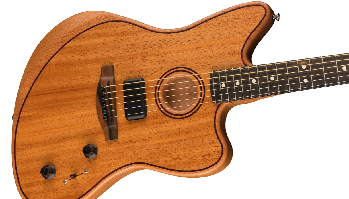 American Acoustasonic Jazzmaster All-Mahogany Fender - Audiofanzine